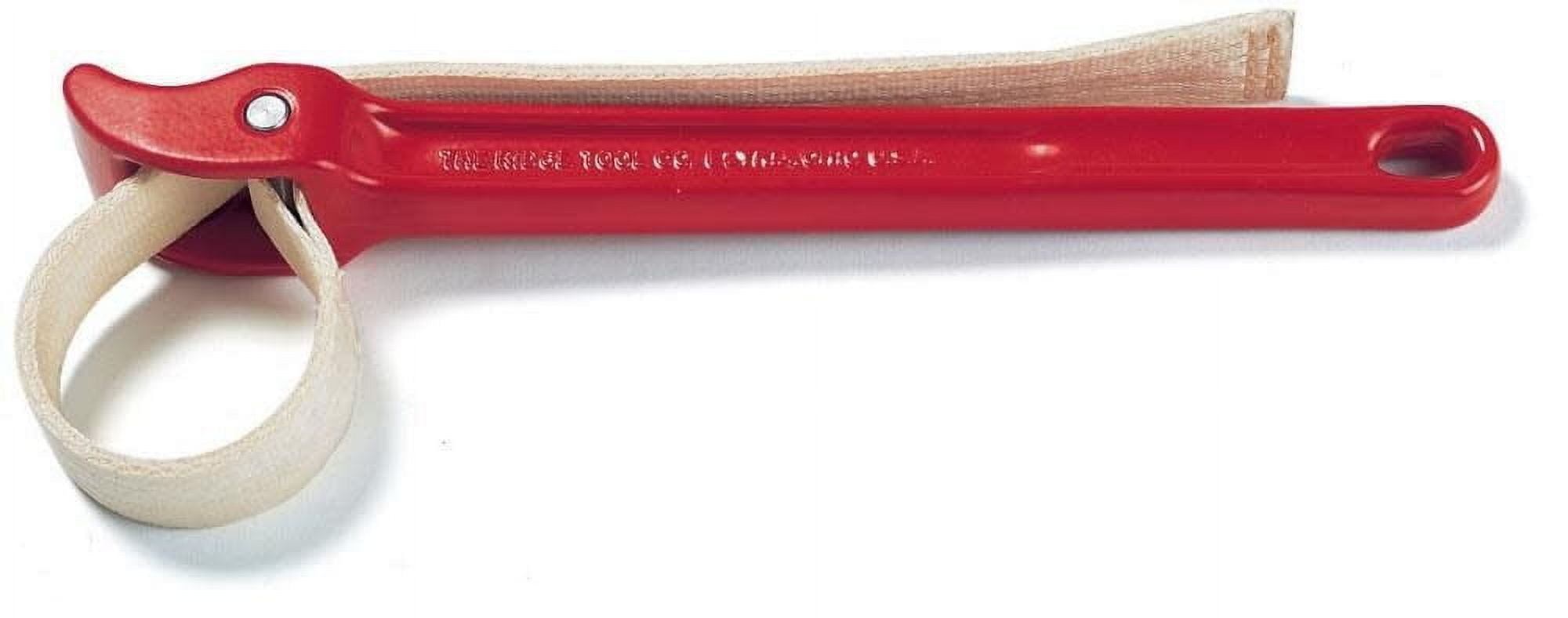 Ridgid Strap Pipe Wrench, 3 1/2 in OD, 17 in Strap, For Plastic Pipe ...