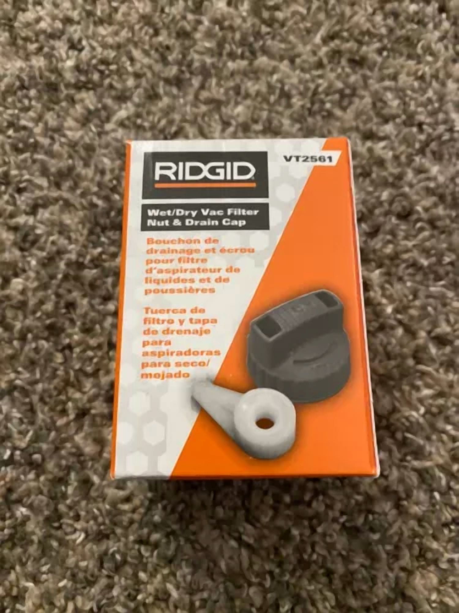 Ridgid Vt2561 (41598) Filter Nut & Cap For Wet/Dry Vacs, Before 2010 ...