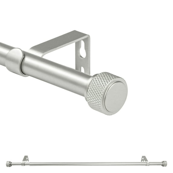 Ridicili 5/8 Inch Adjustable Single Drapery Curtain Rod Set with ...
