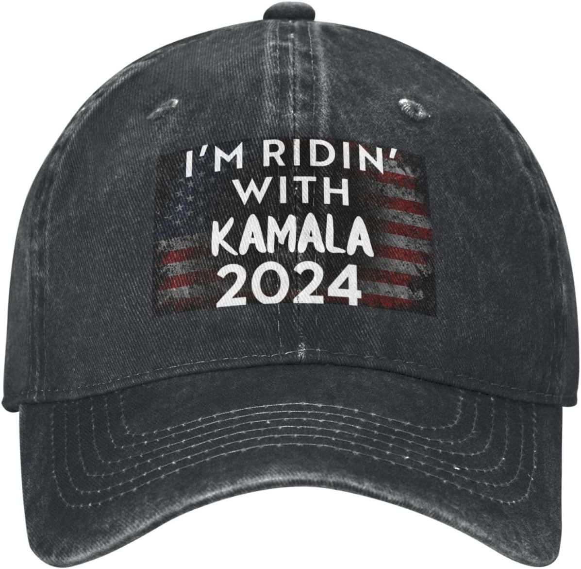 Ridin with Kamala Harris - 2024 Election Baseball Cap Adjustable ...