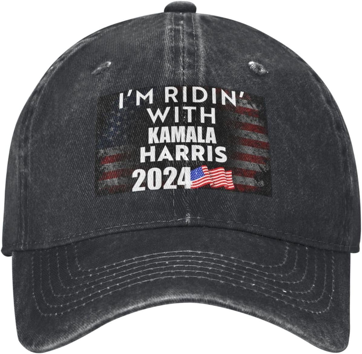 Ridin with Kamala Harris - 2024 Election Baseball Cap Adjustable ...