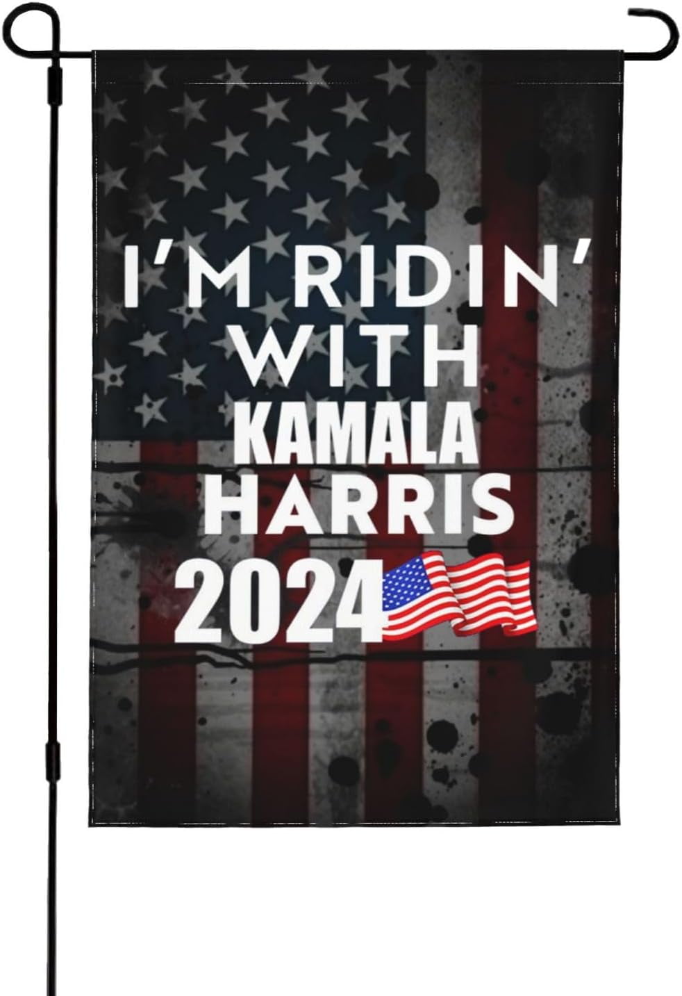 Ridin with Kamala Harris - 2024 Election Garden Flag 28"X40" Double ...