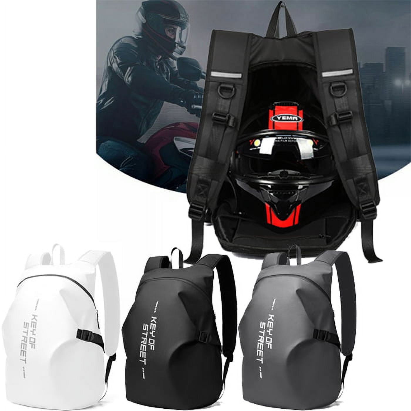 Riding Backpack Motorcycle Helmet Duffel Bag Moto Rider Bag Waterproof ...