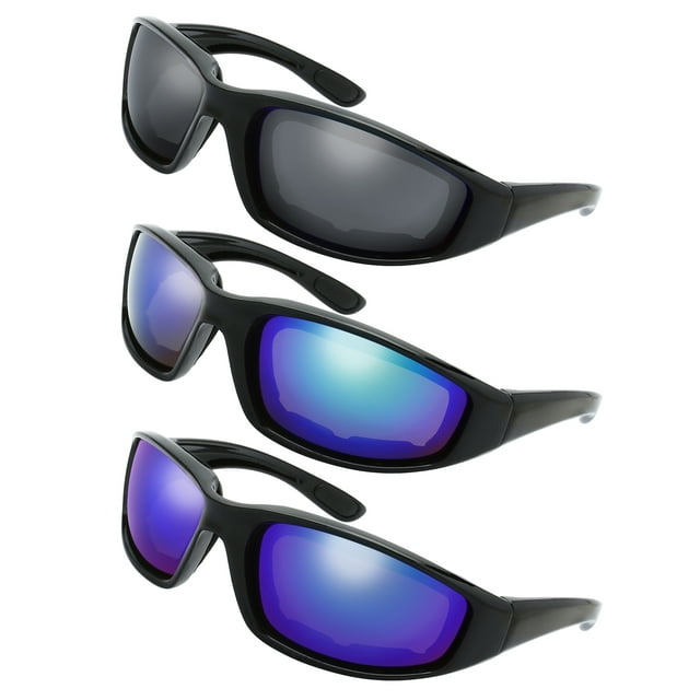 Riding Glasses Padded Frame Lens Block 100% UVB for Outdoor Activity ...