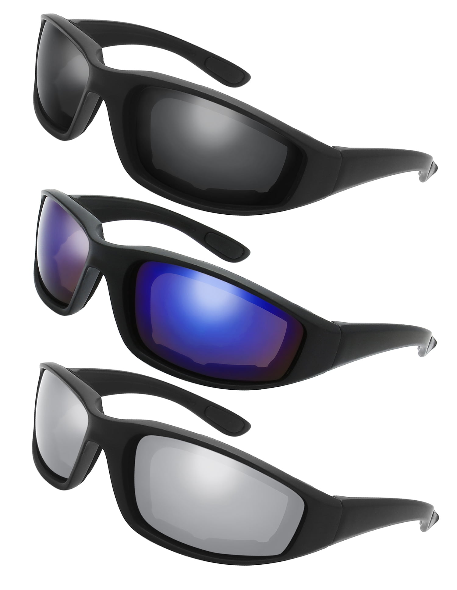 Riding Glasses Padded Frame Lens Block 100% UVB for Outdoor Activity ...