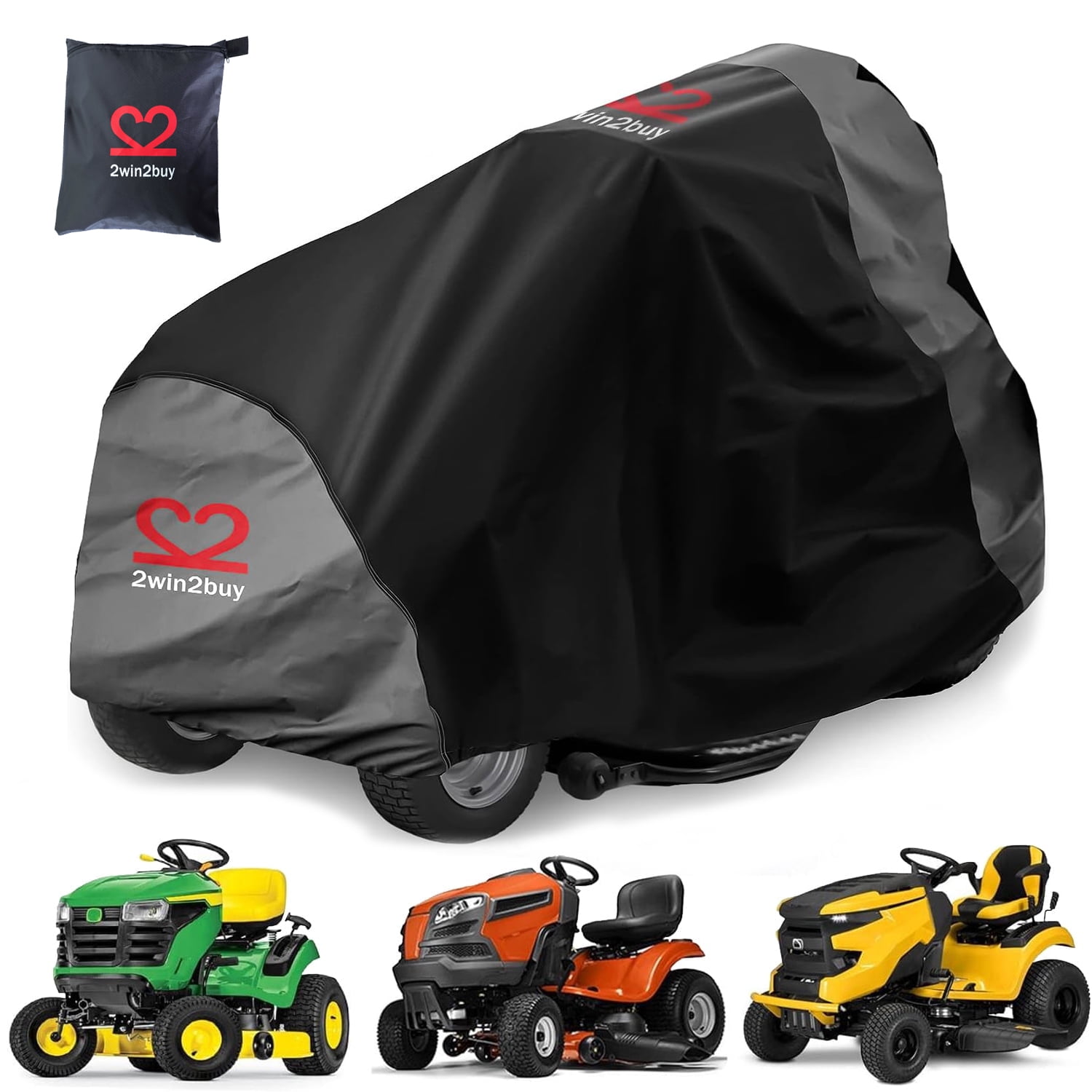 Riding Lawn Mower Cover, Heavy Duty 420D Oxford Cover for Rider Garden ...