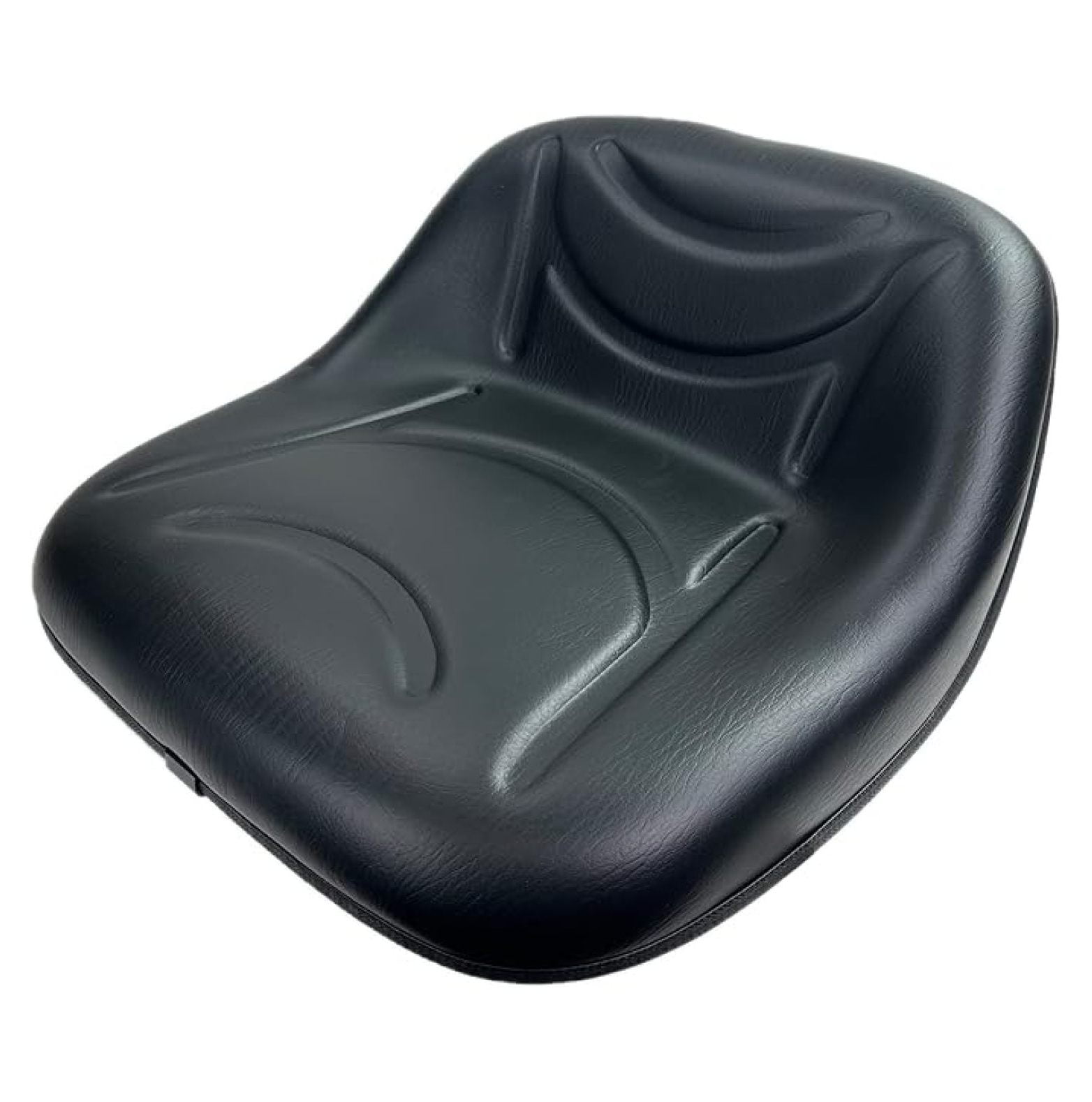 Riding Lawn Mower Seat - Garden Tractor Deluxe Seat Replacement - Black Vinyl - Fits Gravely ...