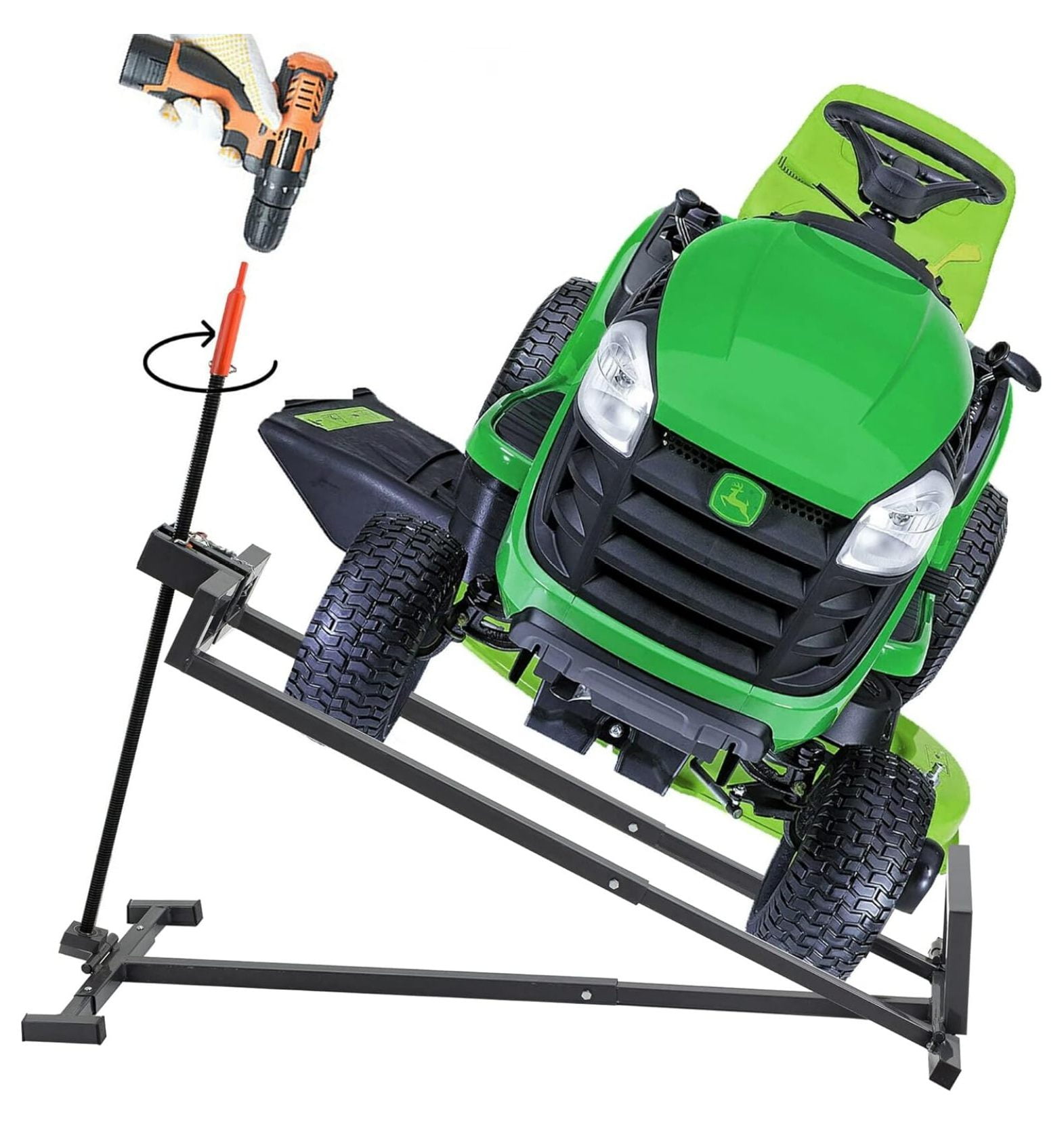 Riding Lawn Mowers Lift Jack, for Garden Tractors and Lawn Mowers with ...