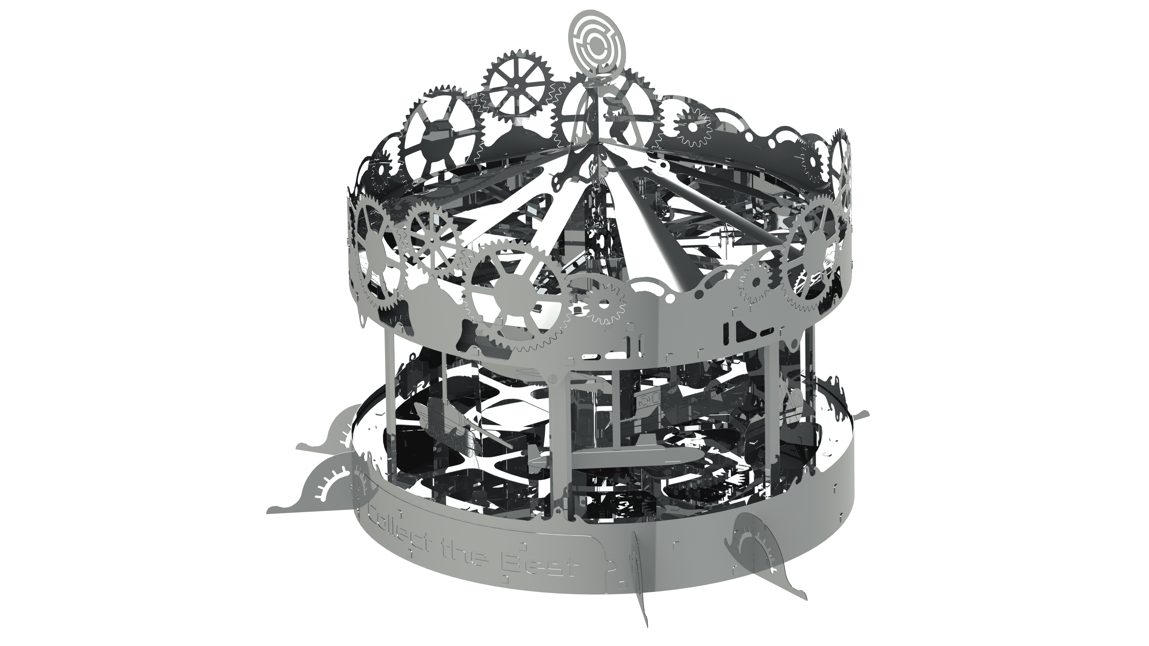 Riding the Best Mechanical Carousel DIY Model Kit - Walmart.com