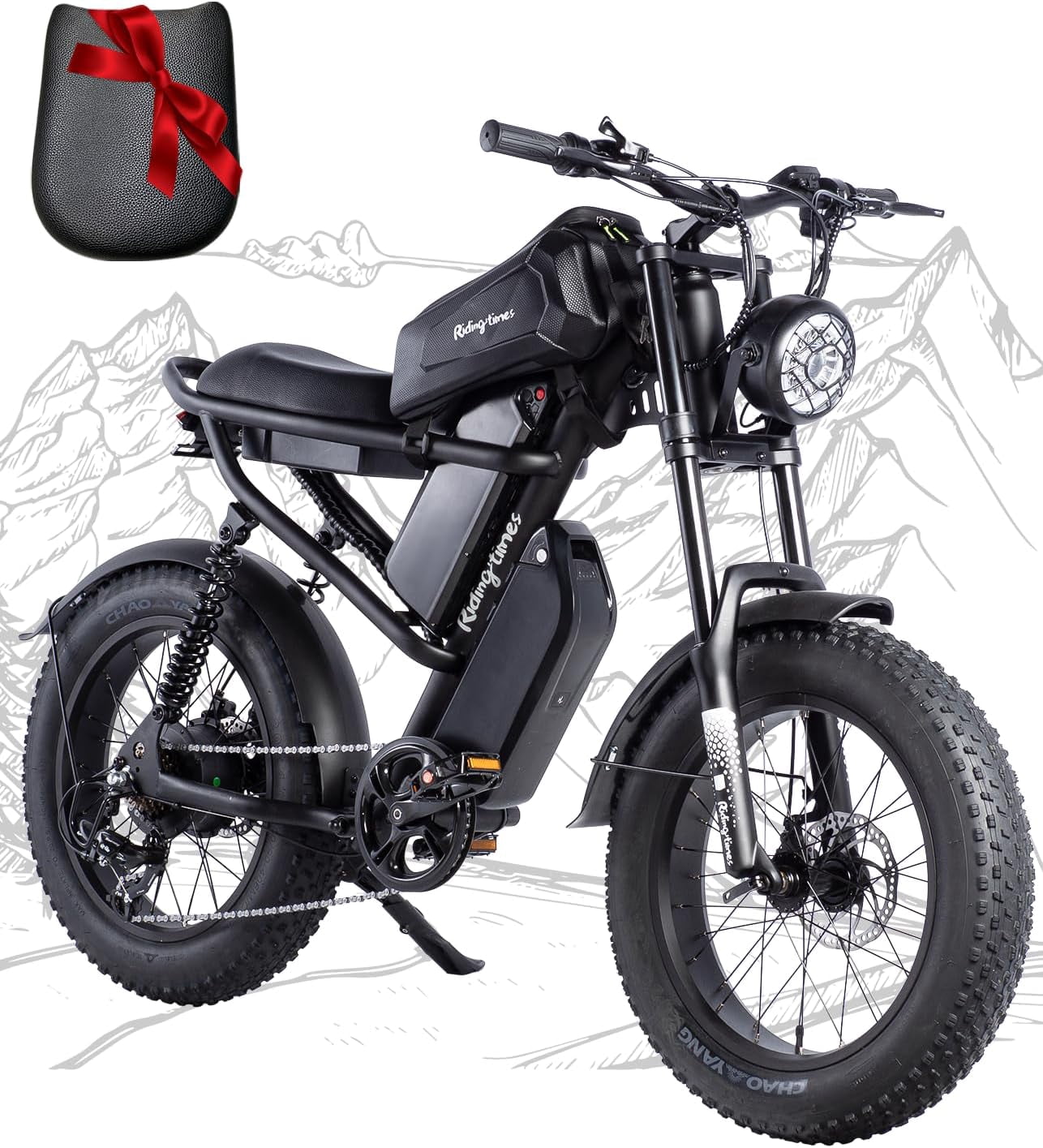 Riding'times 31.2AH Moped Style Ebike for Adults 1500W, Max 31MPH & 70 ...