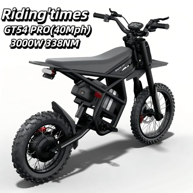 Riding'times GT54 Pro Electric Dirt Bike for Teens Adults, 60V 25AH ...