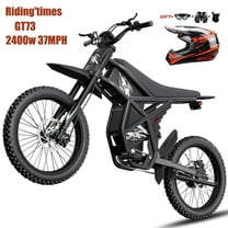 Riding'times GT73 Electric Dirt Bike for Adults, 37MPH 48V36.4AH 2400W 1747Wh Dual Battery Ebike ...