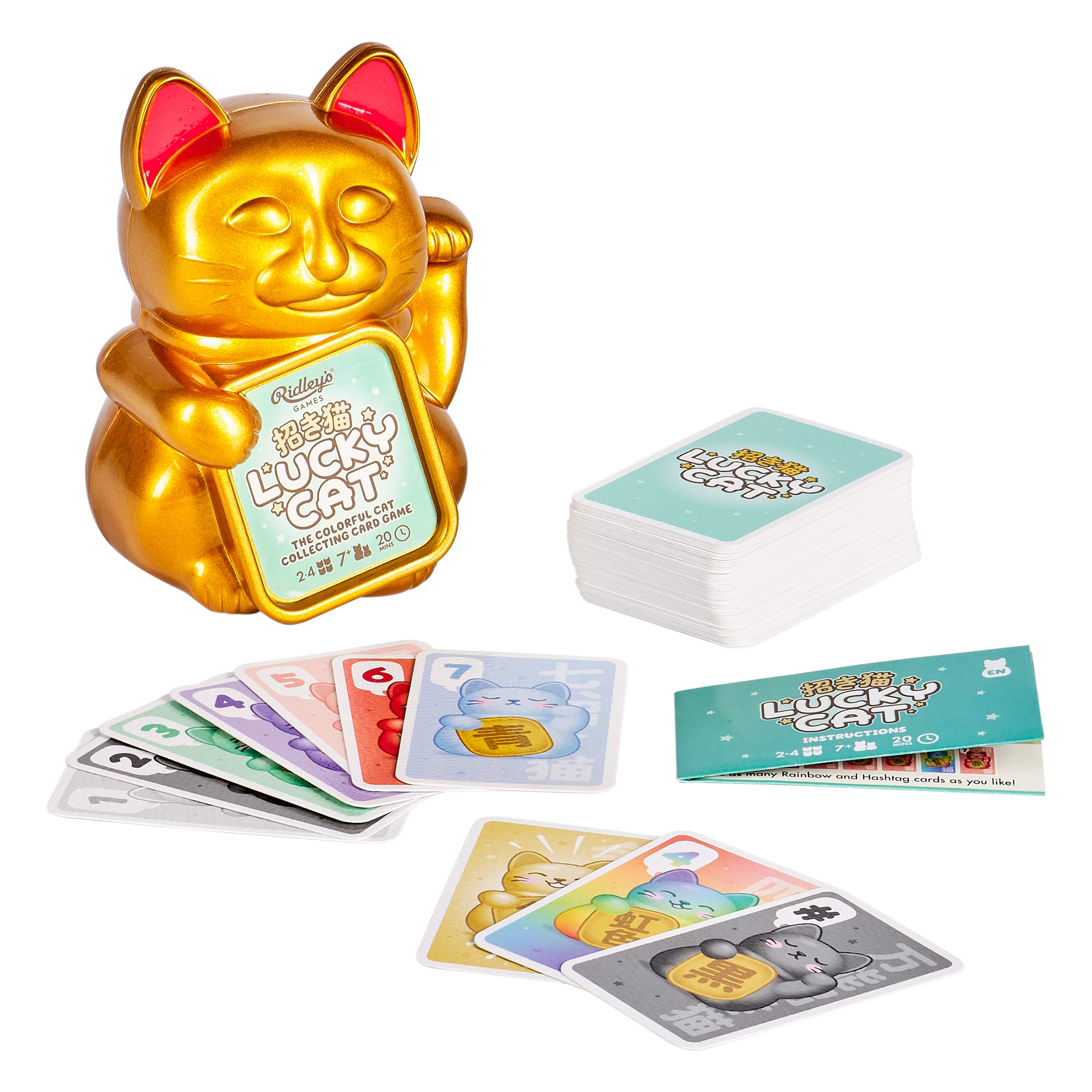 Ridley's Lucky Cat Card MMF7 Game - Easy to Play Card Game for 2-4 ...