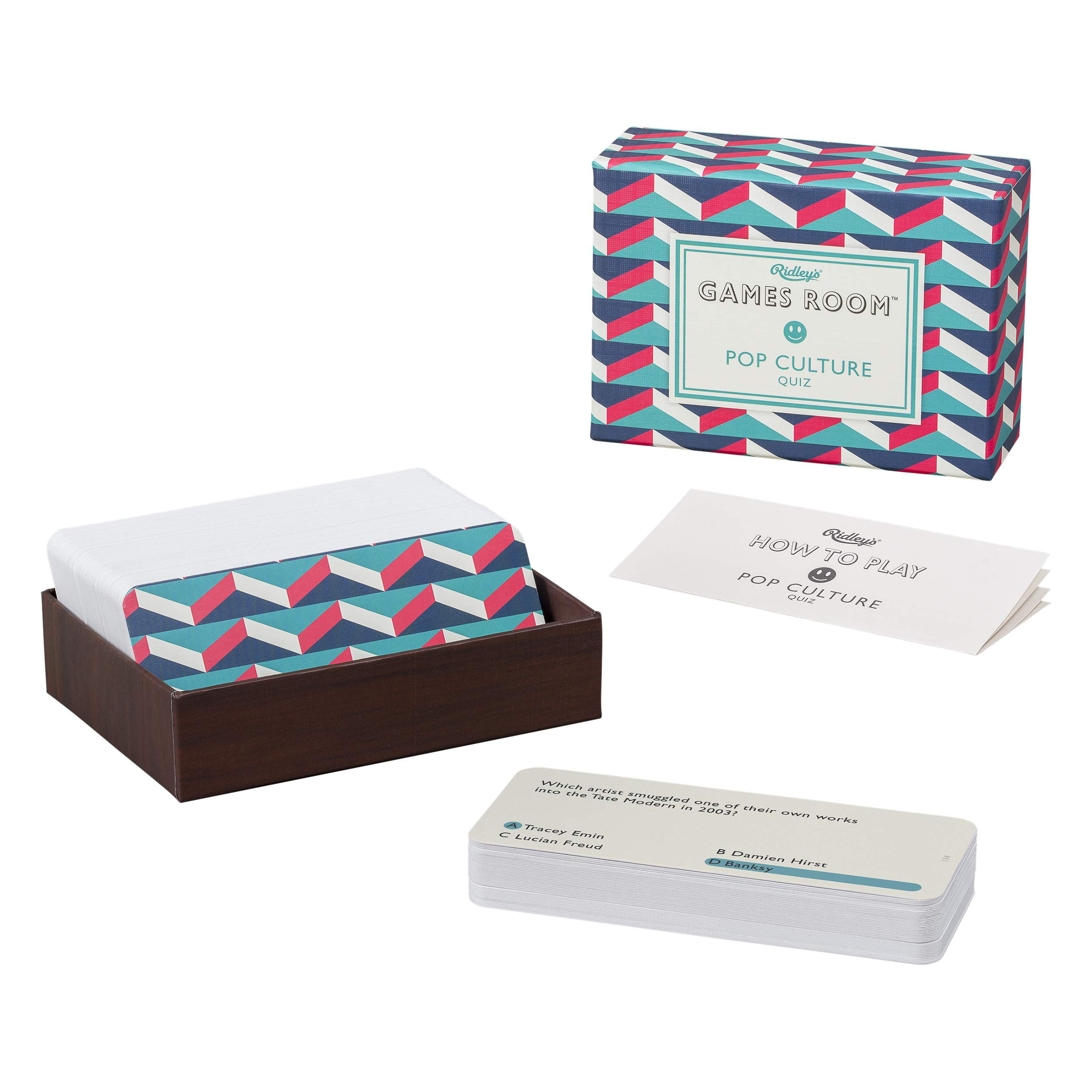 Ridley’s Pop Culture Quiz Trivia Card Game - Quiz Game for Kids and Adults - 2+ Players ...