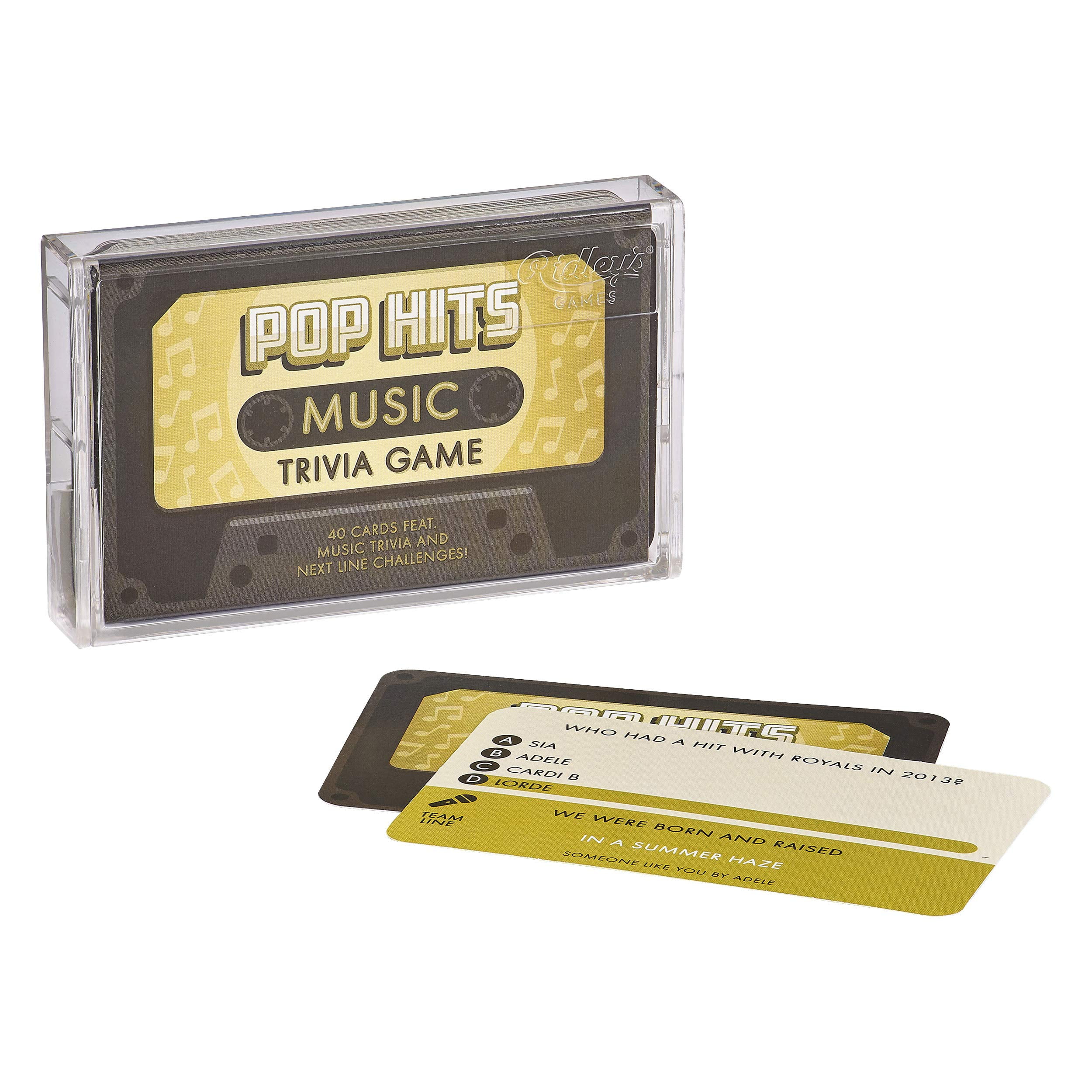 Ridley’s Pop Music Trivia STF9 Card Game - Quiz Game for Adults and ...