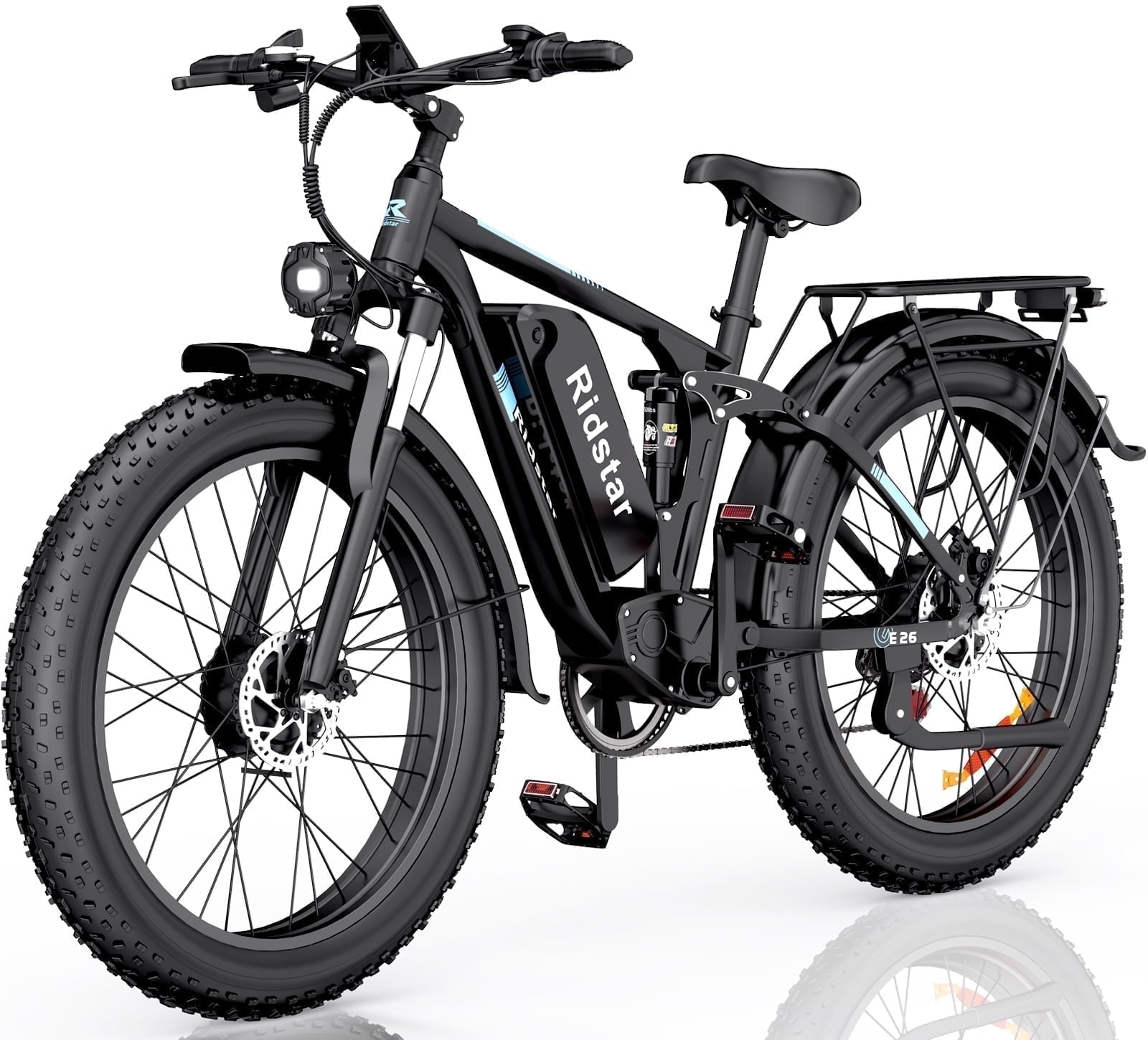 Ridstar Electric Bike for Adults,PEAK 3000W Dual Motor Mountain Bike, 31mph 48V 20AH Removable ...