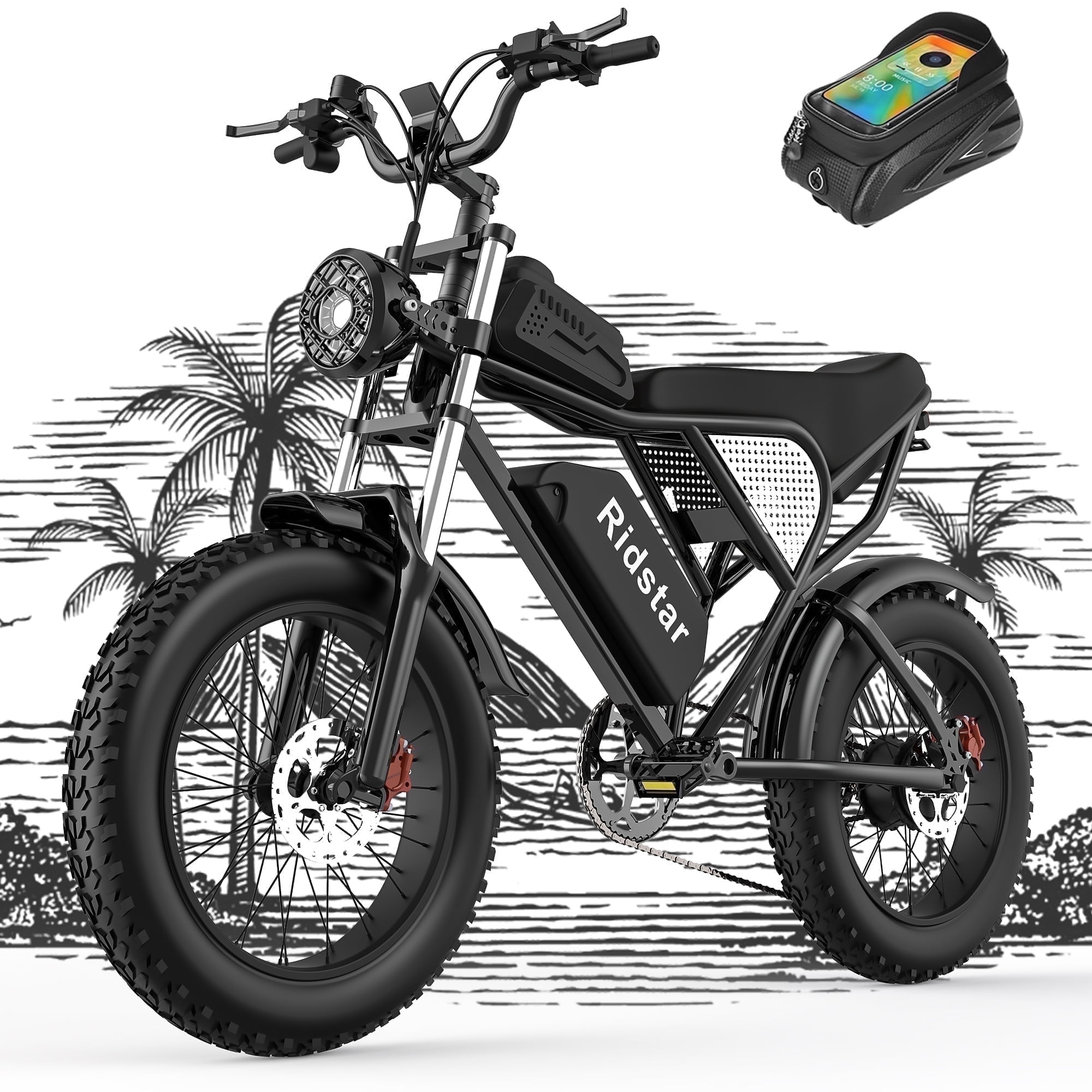Ridstar Electric Bike for Adults,1200W 32MPH,48V 20AH Electric ...