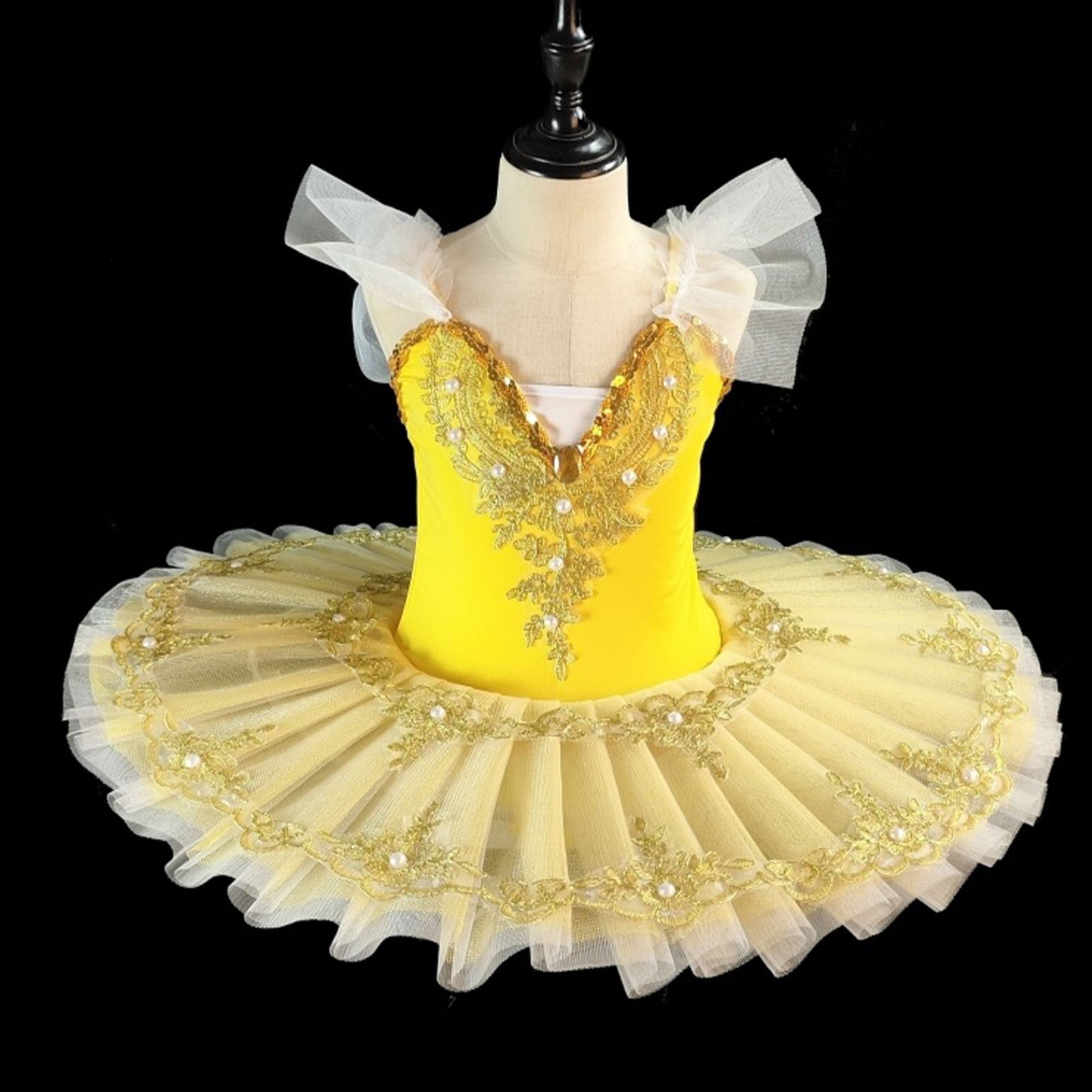 Riecok Girls Ballet Dancewear Tween Swan Costume Mesh Dress New ...