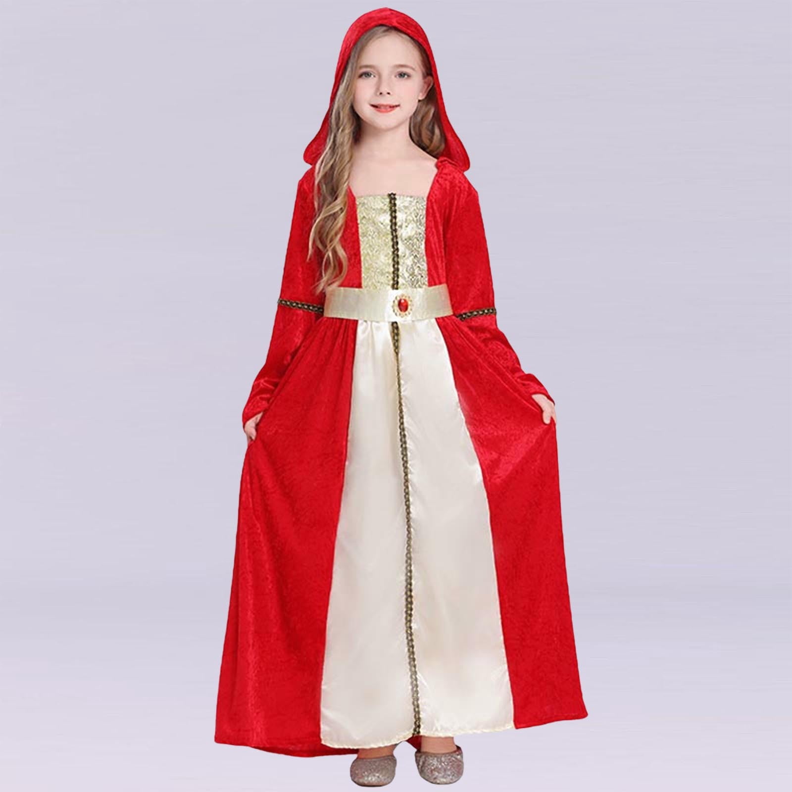 Riecok Halloween Dress for Kids Girl Long Sleeve Fashion Court Outfit ...