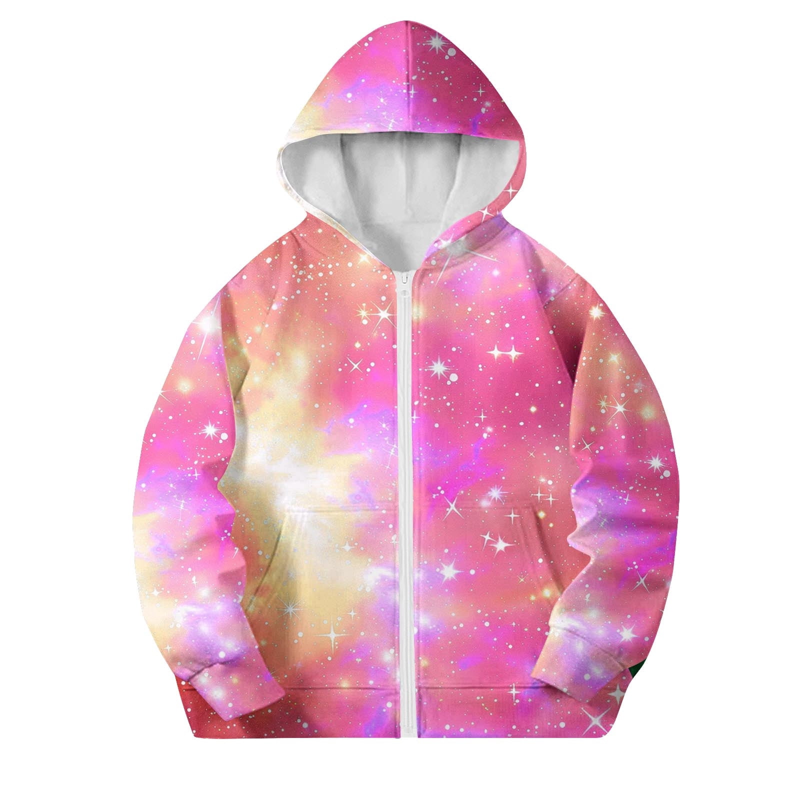 Riecok Kids Zip up Jacket with Pocket Long Sleeve Zip up Cute Print ...