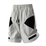 Riecok Men Cargo Shorts with Pockets Elastic Waist Drawstring Workout ...