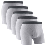 Riecok Mens Cotton Stretch Briefs Mid-Rise Solid Color Breathable Soft ...