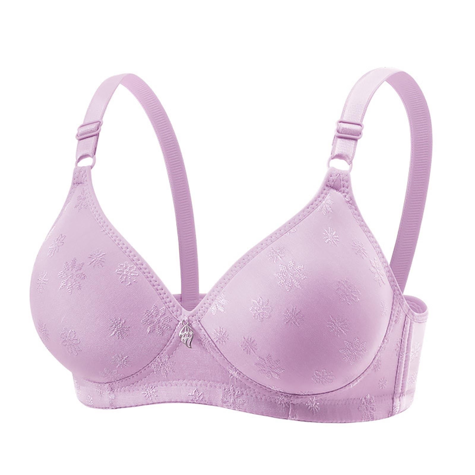 Riecok Push up Bras for Women Wireless Stretch Full Coverage Support Bras Plus Size Full ...