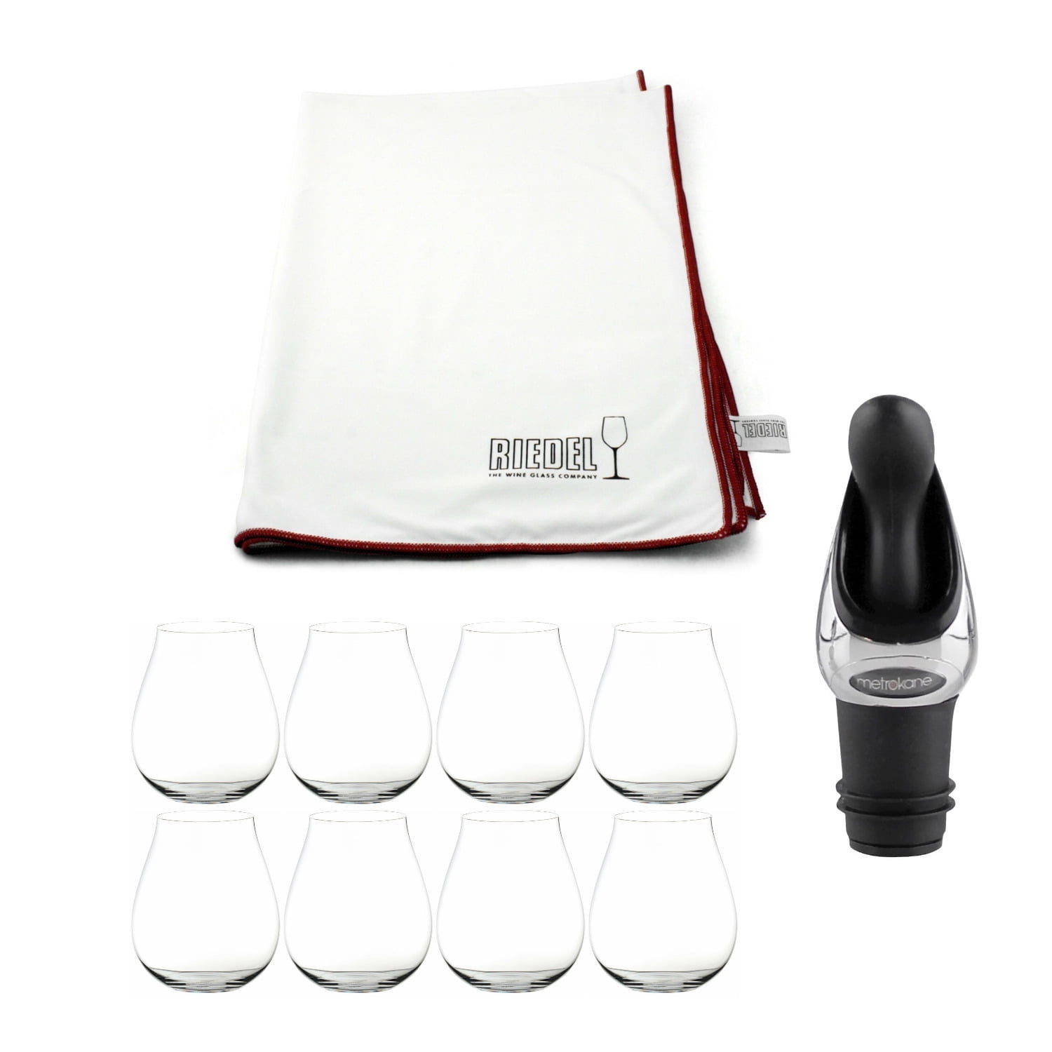 Riedel Crystal Glass Microfiber Cleaning Cloth with Gin Tumbler and ...
