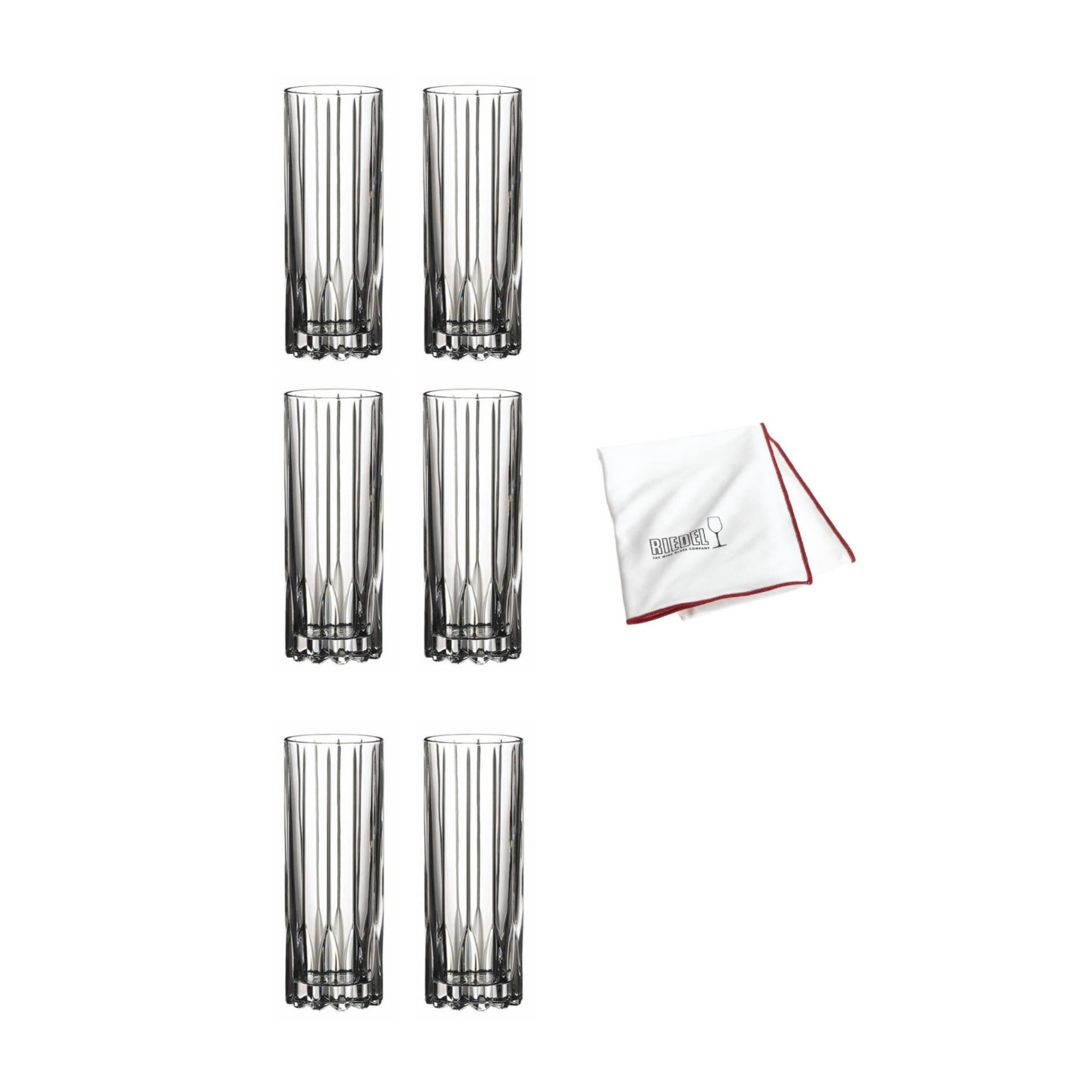 Riedel Drink Specific Glassware Fizz Cocktail Glass (9 oz, Clear, 6 ...