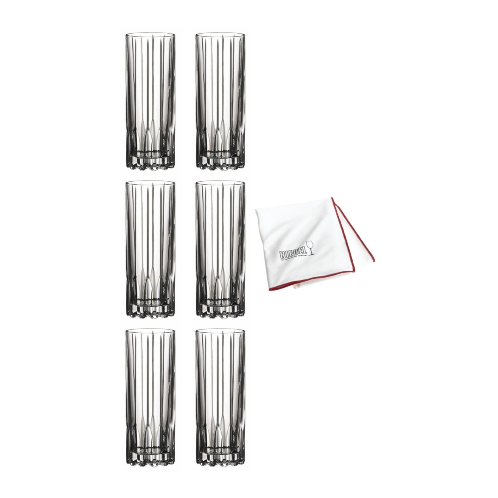 Riedel Drink Specific Glassware Fizz Cocktail Glass (9 oz, Clear, 6 ...