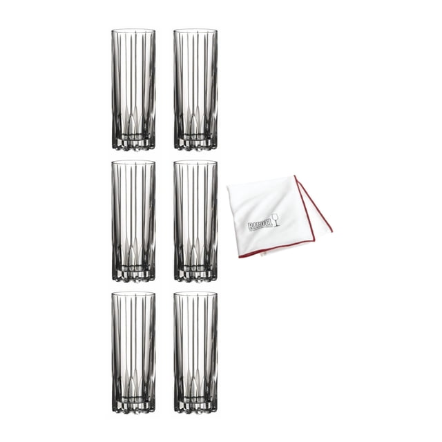 Riedel Drink Specific Glassware Fizz Cocktail Glass (9 oz, Clear, 6 ...