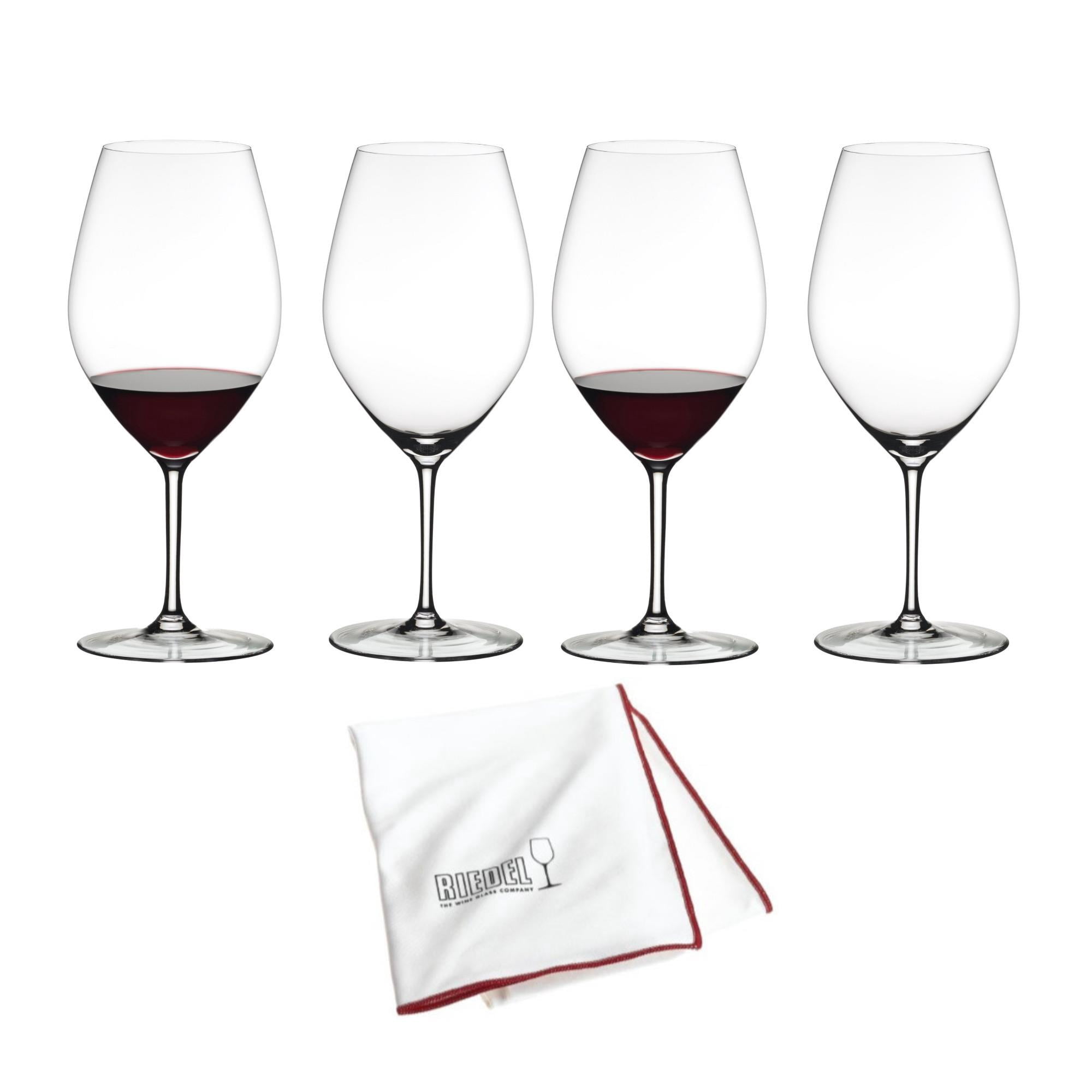 Riedel Magnum Wine Glass Set (4-Pack) with Polishing Cloth - Walmart.com