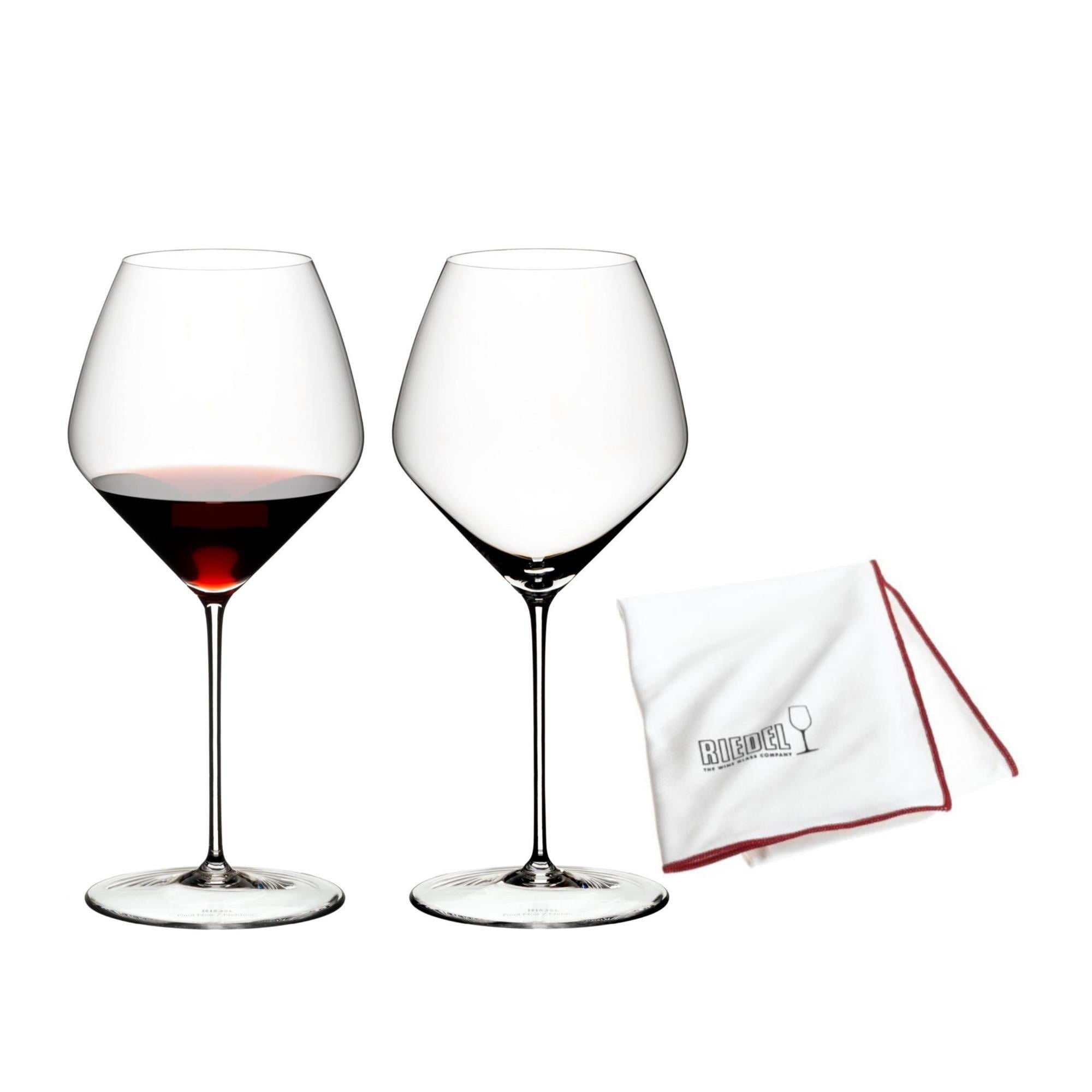 Riedel Veloce Pinot Noir/Nebbiolo Glasses (Set of 2) Bundle with ...