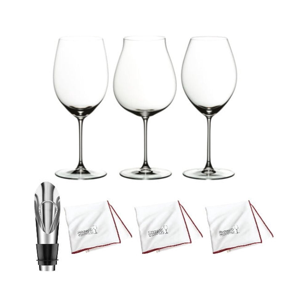 Riedel Veritas Wine Tasting Set, Wine Pourer with Stopper and ...