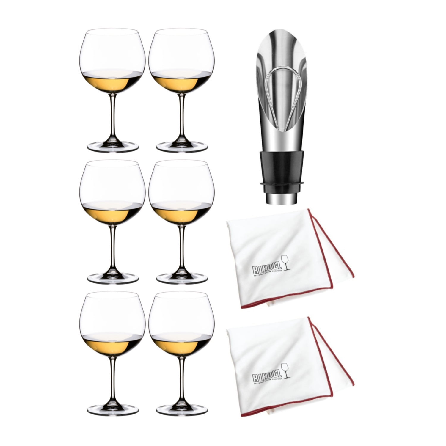 Riedel Vinum Oaked Chardonnay/ Montrachet Glass (6-Pack) with Wine ...