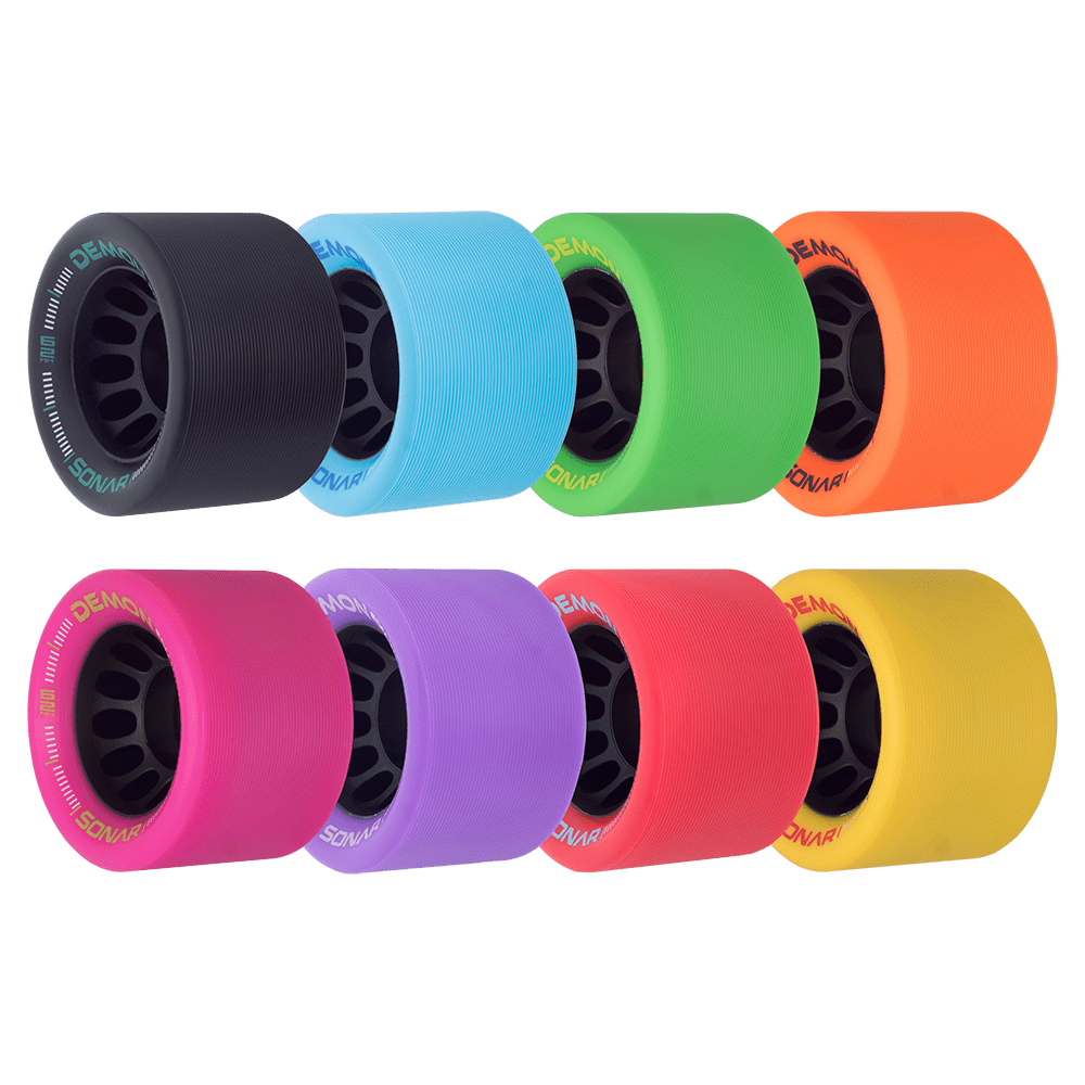 Riedell Skates Sonar Demon EDM 62mm Indoor Skate Wheels - Walmart.com