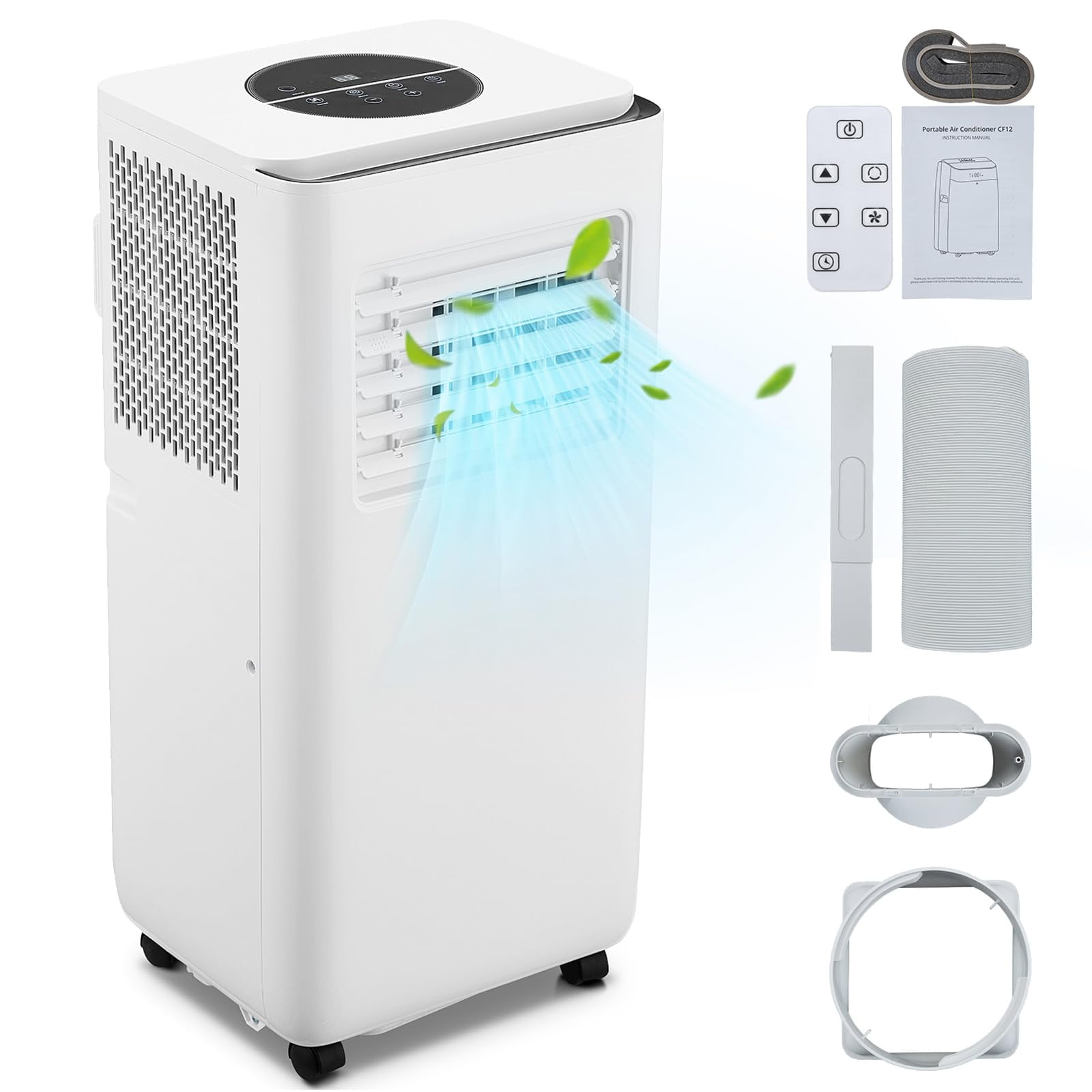 Riedhoff 10000 BTU Portable Air Conditioner with Remote Control,Cooling ...