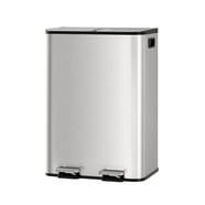simplehuman 58L/15.3G Stainless Steel Dual Compartment Kitchen Garbage ...