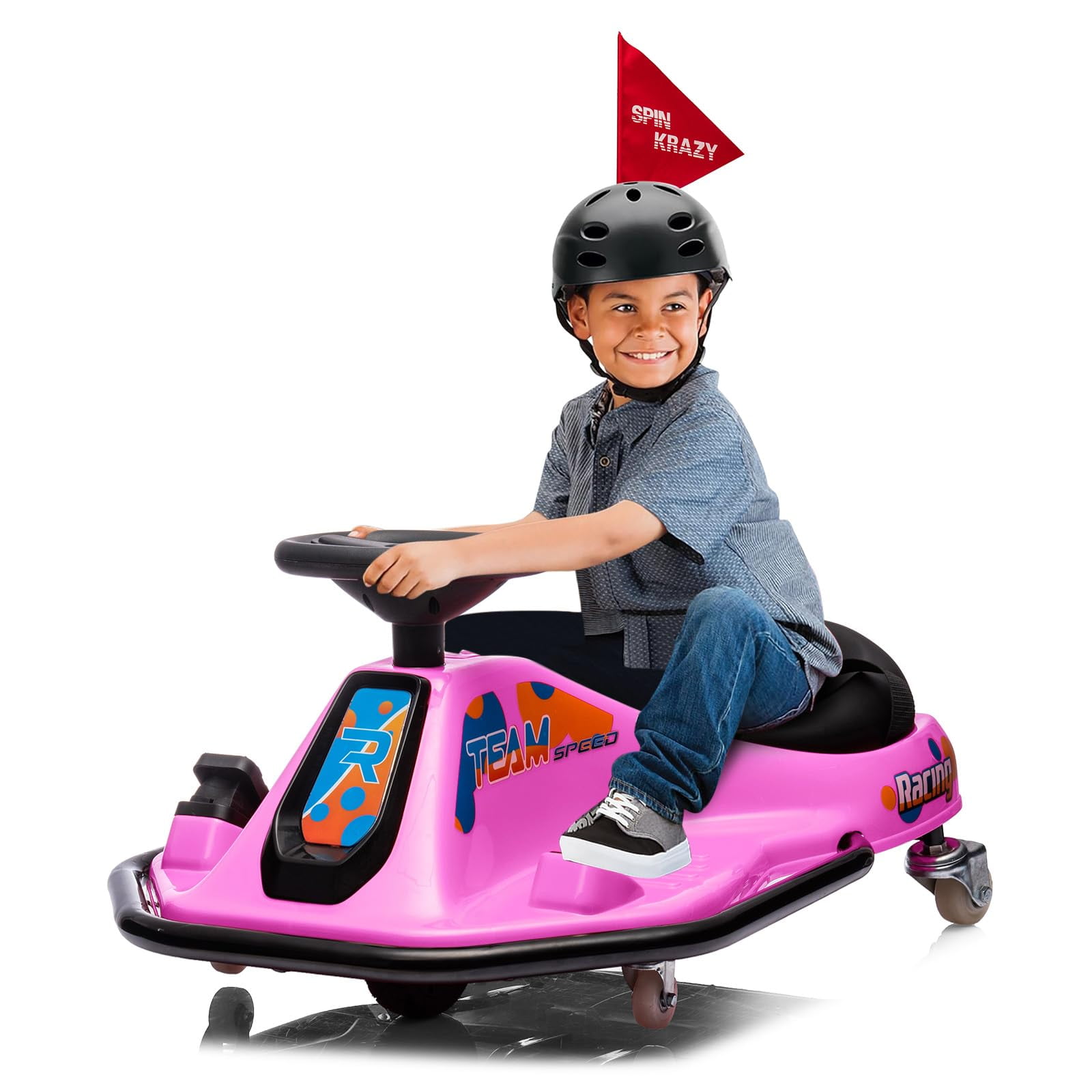 Riedhoff 24V Kids Drift Go Kart,180W Motor,7Ah Battery,360° Spin ...