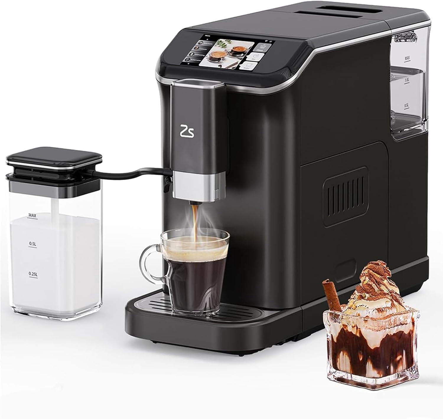 Riedhoff Automatic Espresso Machine 1350 W, 20 Bar, 53 oz Water Tank ...