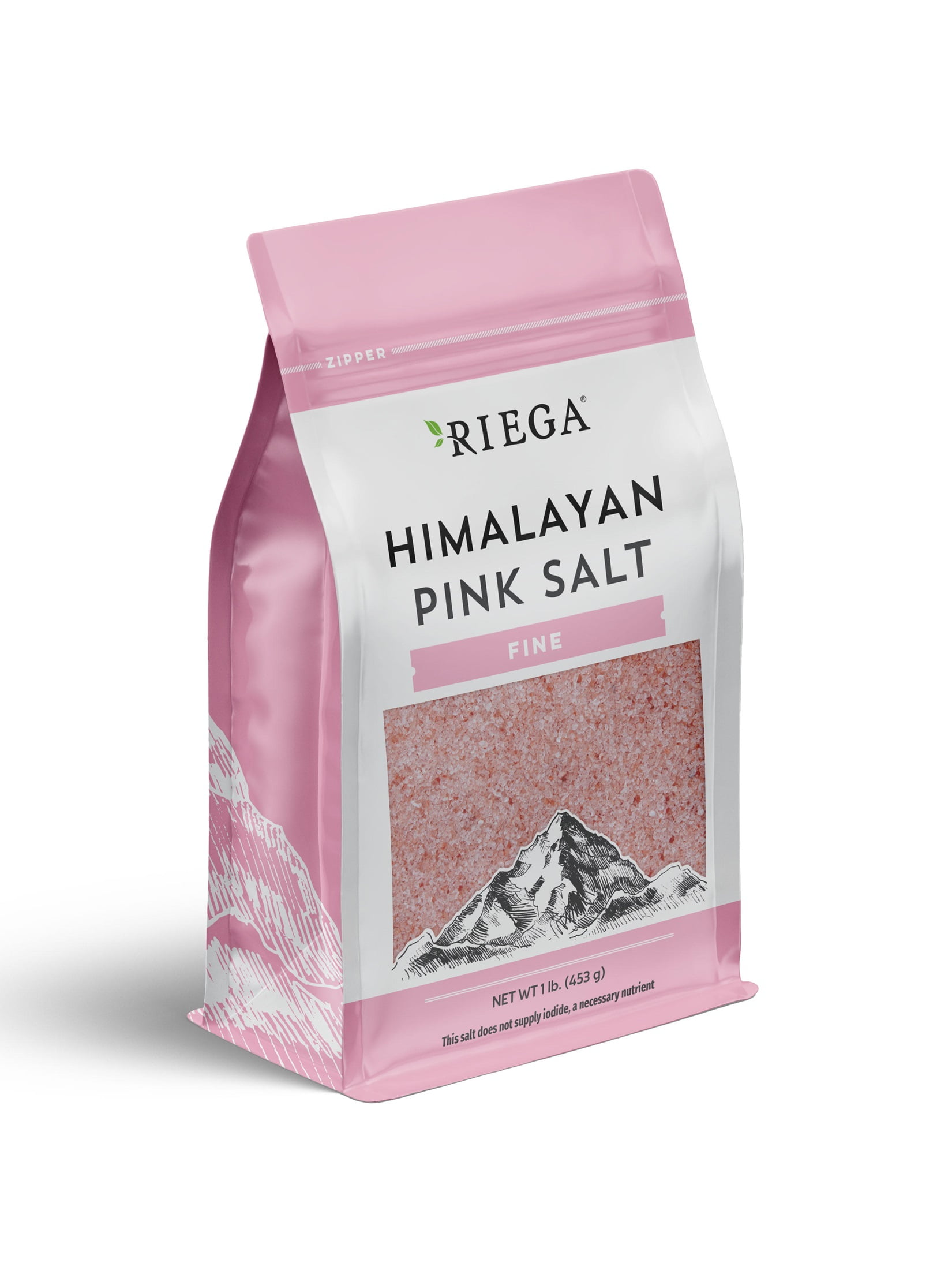 Riega Fine Himalayan Pink Salt 1lb Bag - Walmart.com