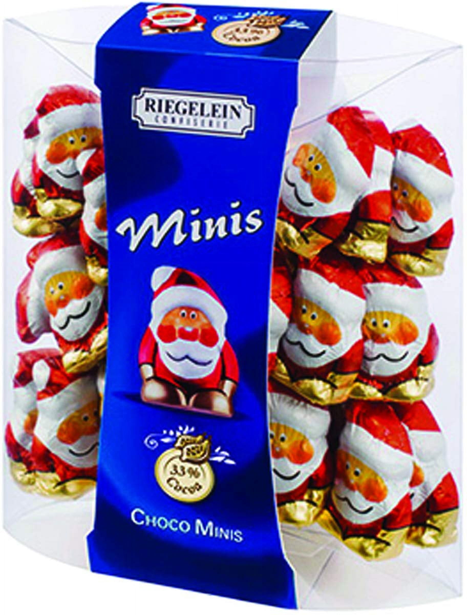 Riegelein Mini Solid Santa 33% Milk Chocolate, Xmas Treat, Stocking ...