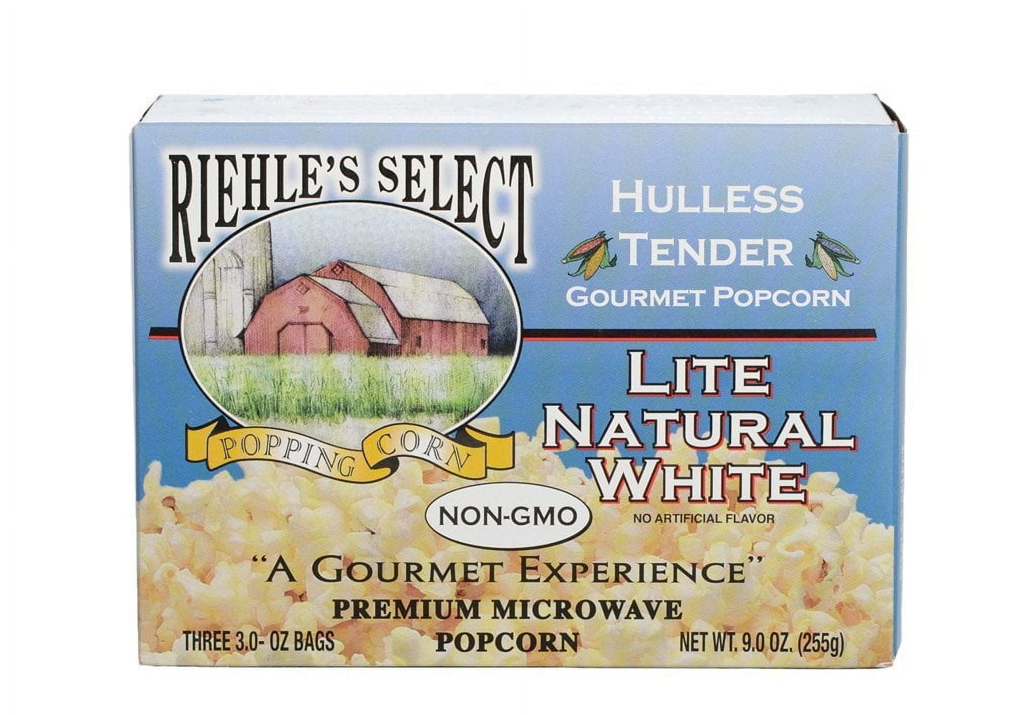 Riehle's Select Popcorn "Hulless" CCF19 Natural Lite Microwave Popcorn ...