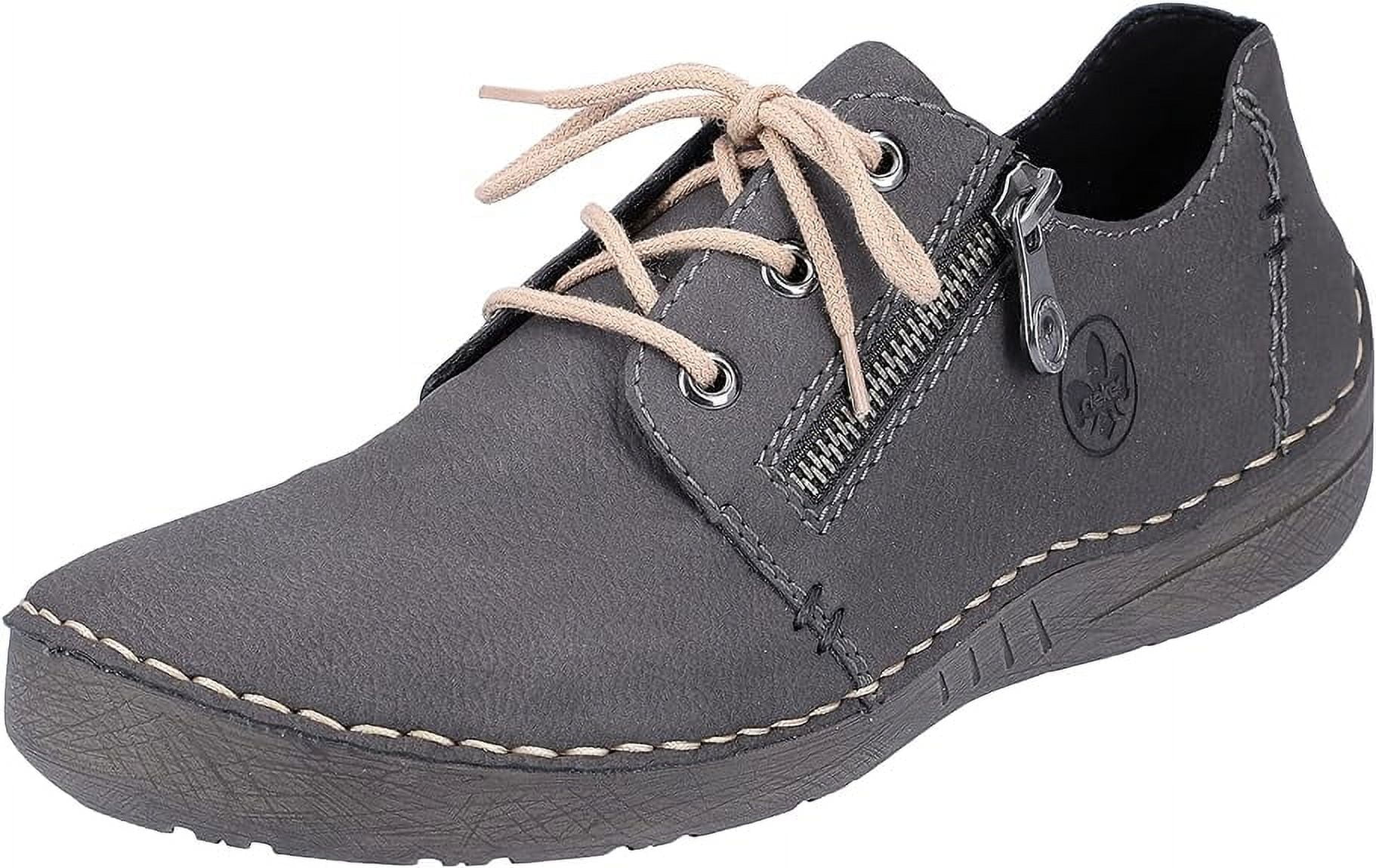 Rieker Women's 52523-45 Angela Side-Zip Shoe, Smoke, 40 EU - Walmart.com