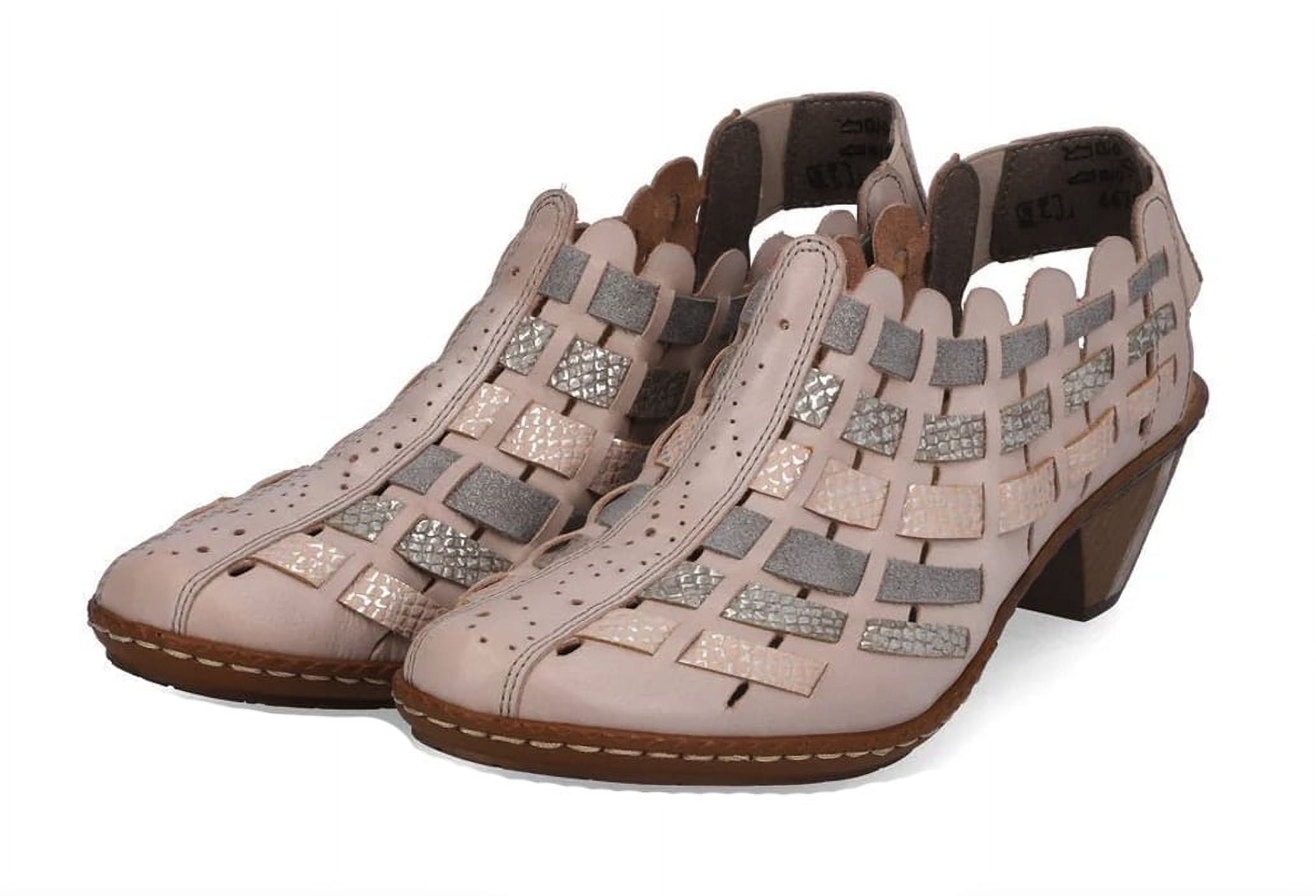 Rieker Women's Sina 78 Lightweight Low-Heeled Sling-back Shoe (Clay ...