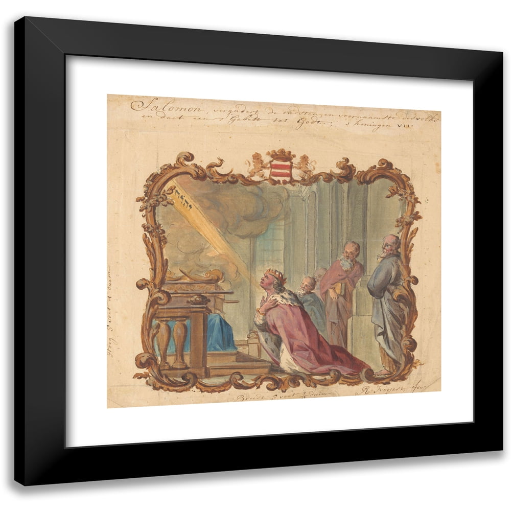 Rienk Keyert 13x12 Black Modern Framed Museum Art Print Titled - King ...