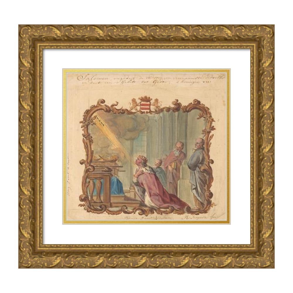 Rienk Keyert 16x15 Gold Ornate Wood Frame and Double Matted Museum Art ...
