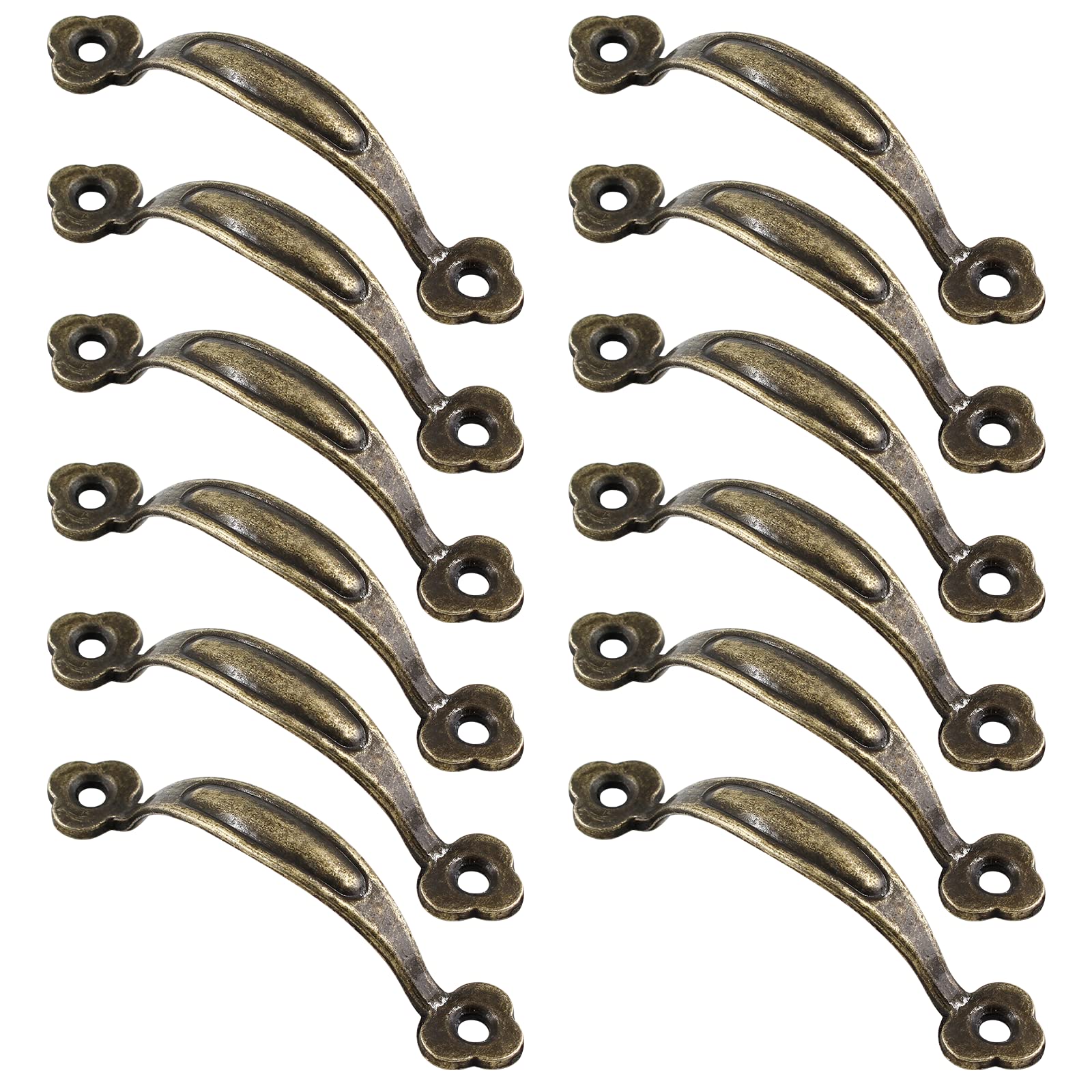 Rierdge 12PCS 3.15" Vintage Dresser Pull Bronze Retro Decorative ...