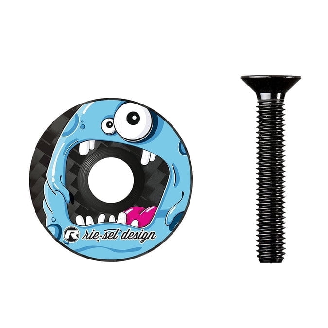 Riesel Design Stem Cap - 1 1/8" Carbon Fiber Stem Top Cap - Lightweight ...