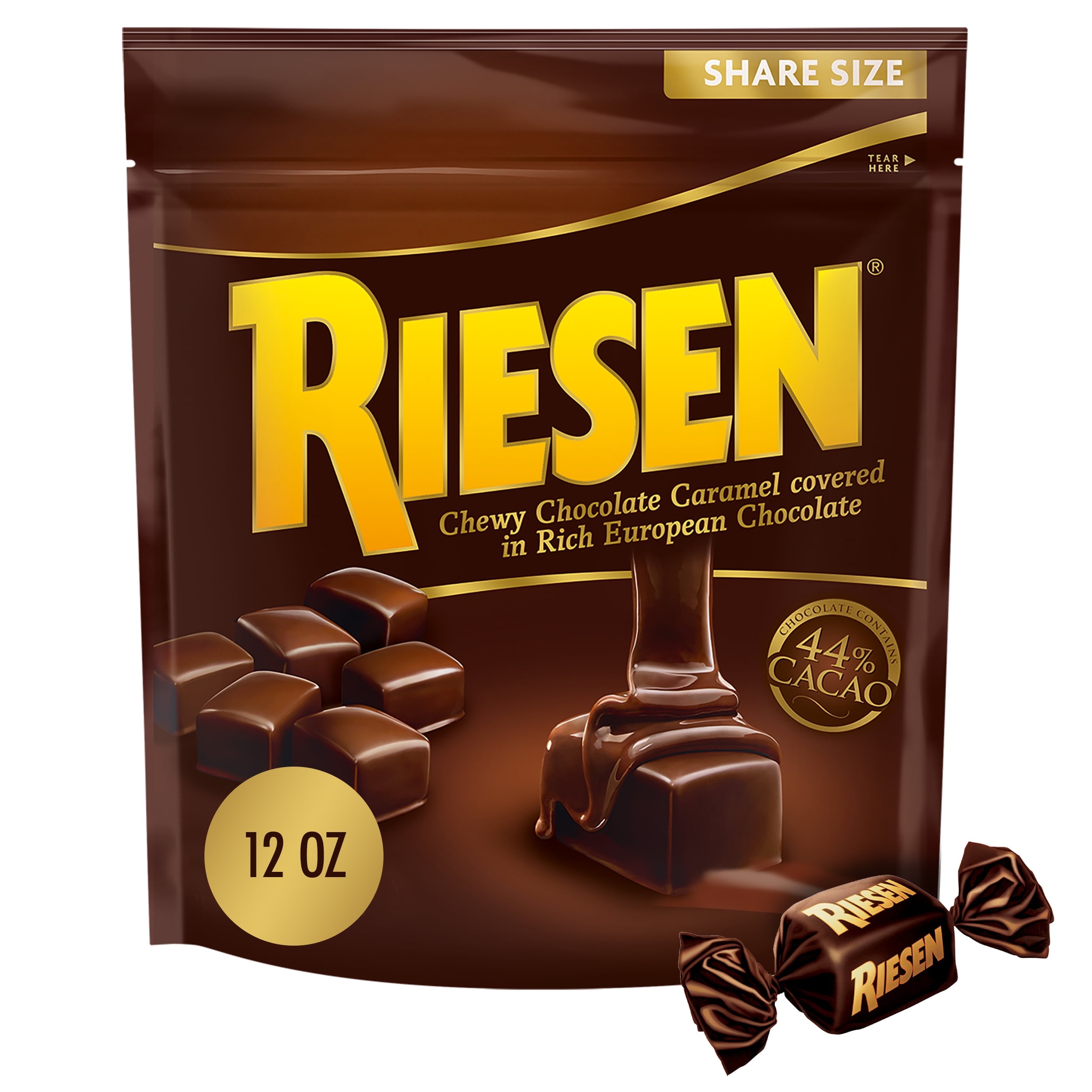 Riesen 1PACK Chocolate Caramel Covered Chewy Candy, - Walmart Business ...